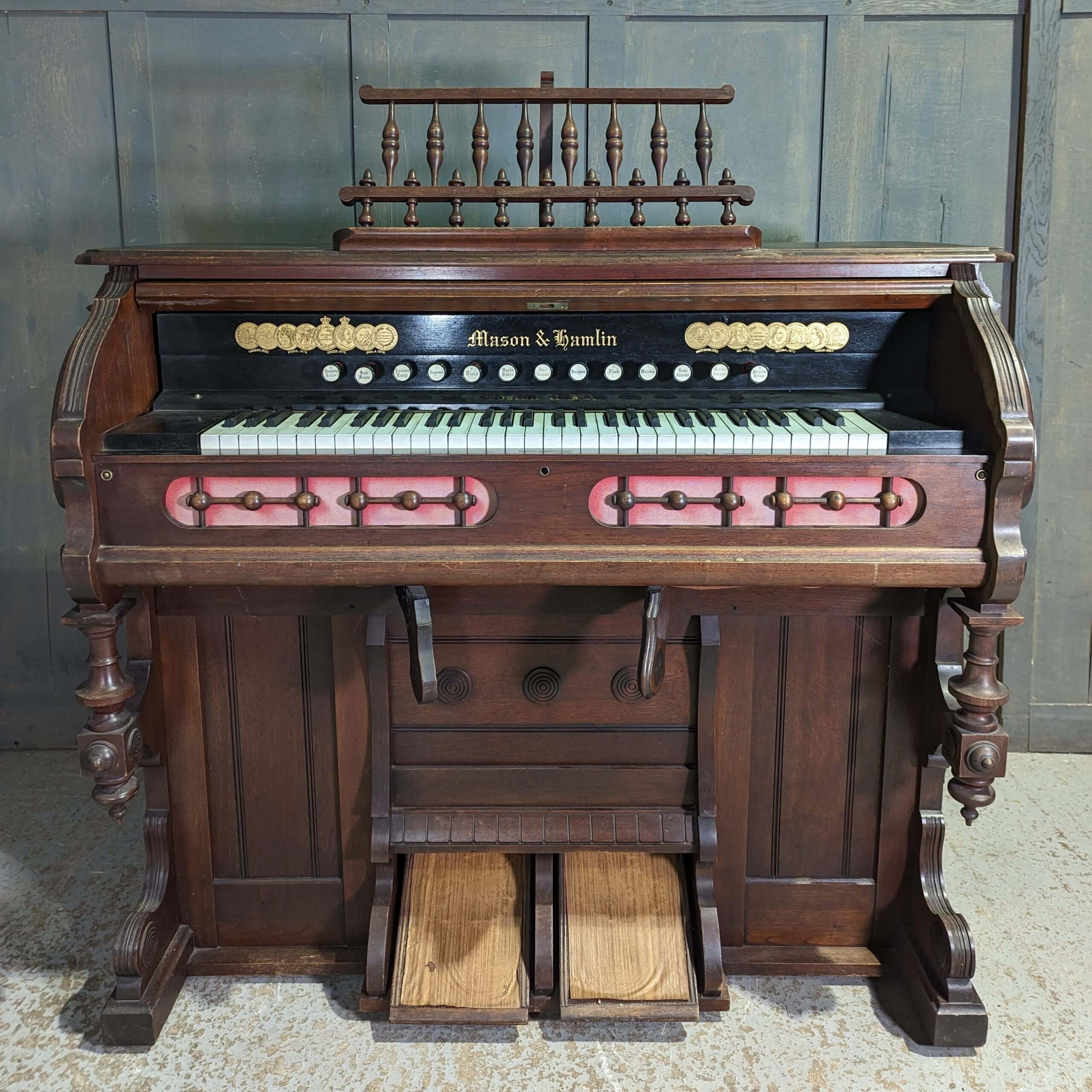 1890's American Harmonium Mini Organ by Mason & Hamlin -SOLD- Antique ...