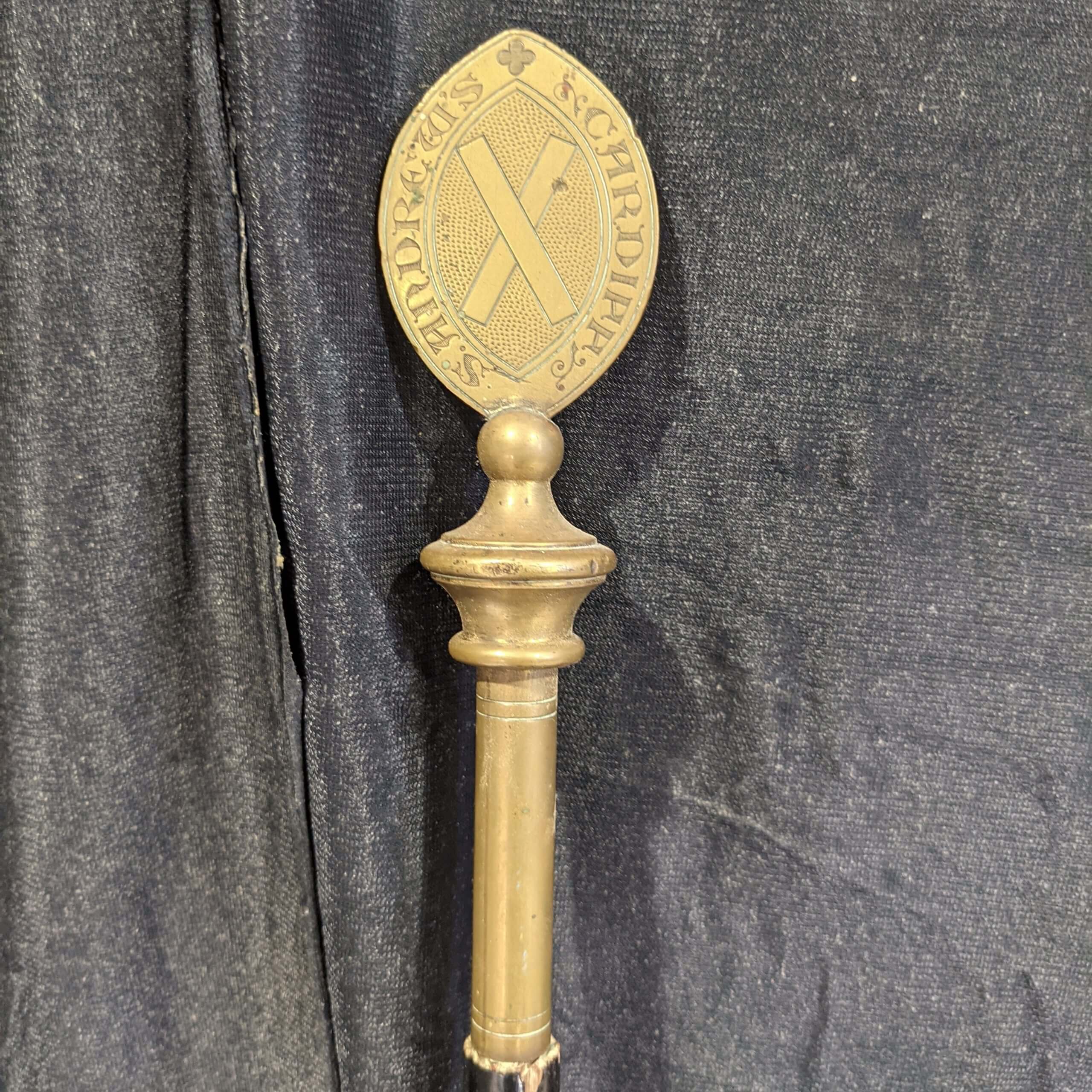 Antique Church Wardens Lacquered Short Staff from St Andews Cardiff (SOLD) - Antique Church ...