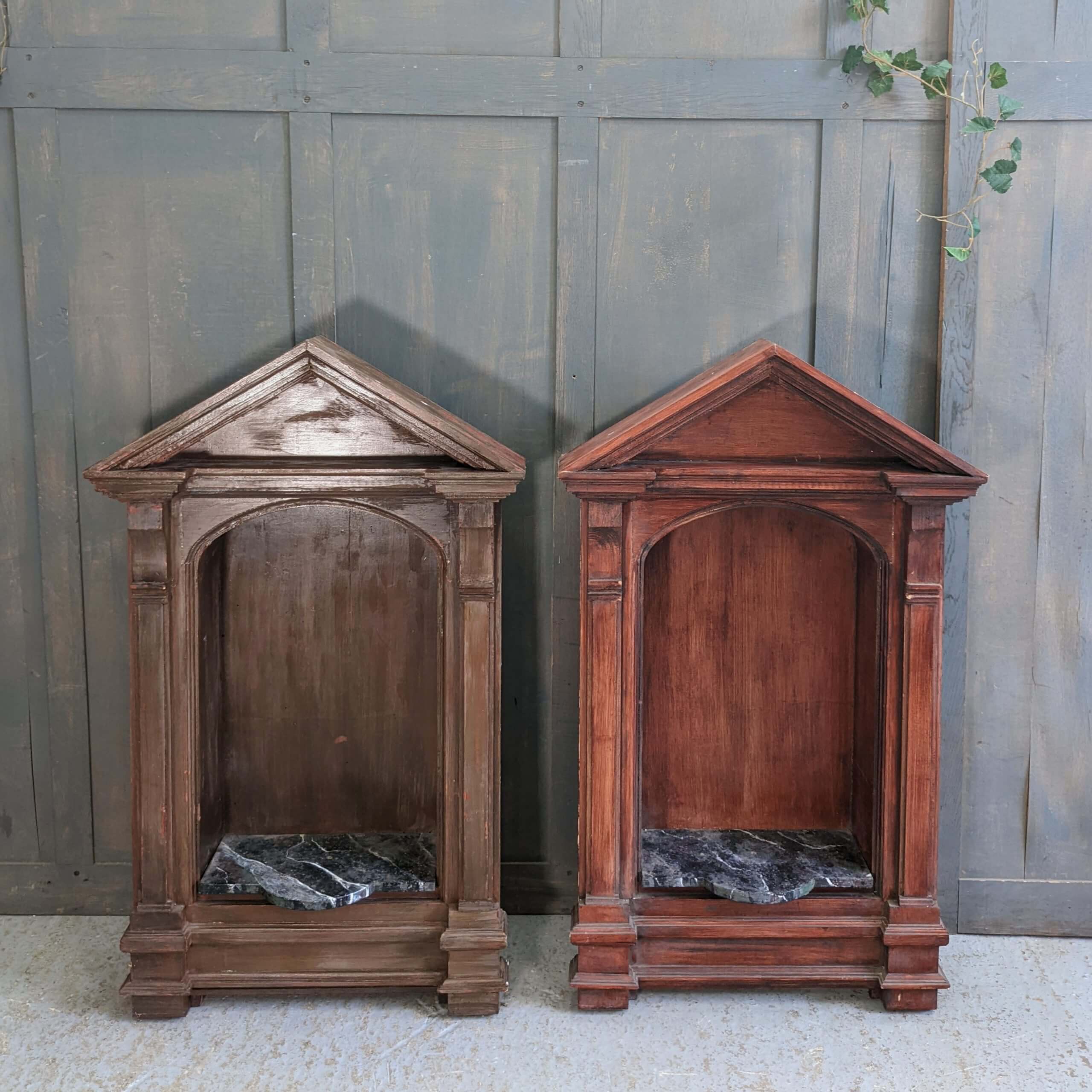 Classical Styled Niches Alcoves with Faux Marble Platforms (SOLD ...