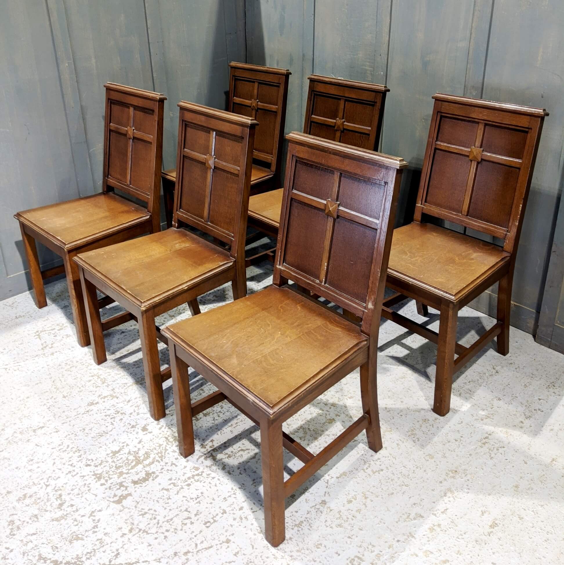 Duxford URC Vintage Oak Ministers Chairs (SOLD) - Antique Church ...