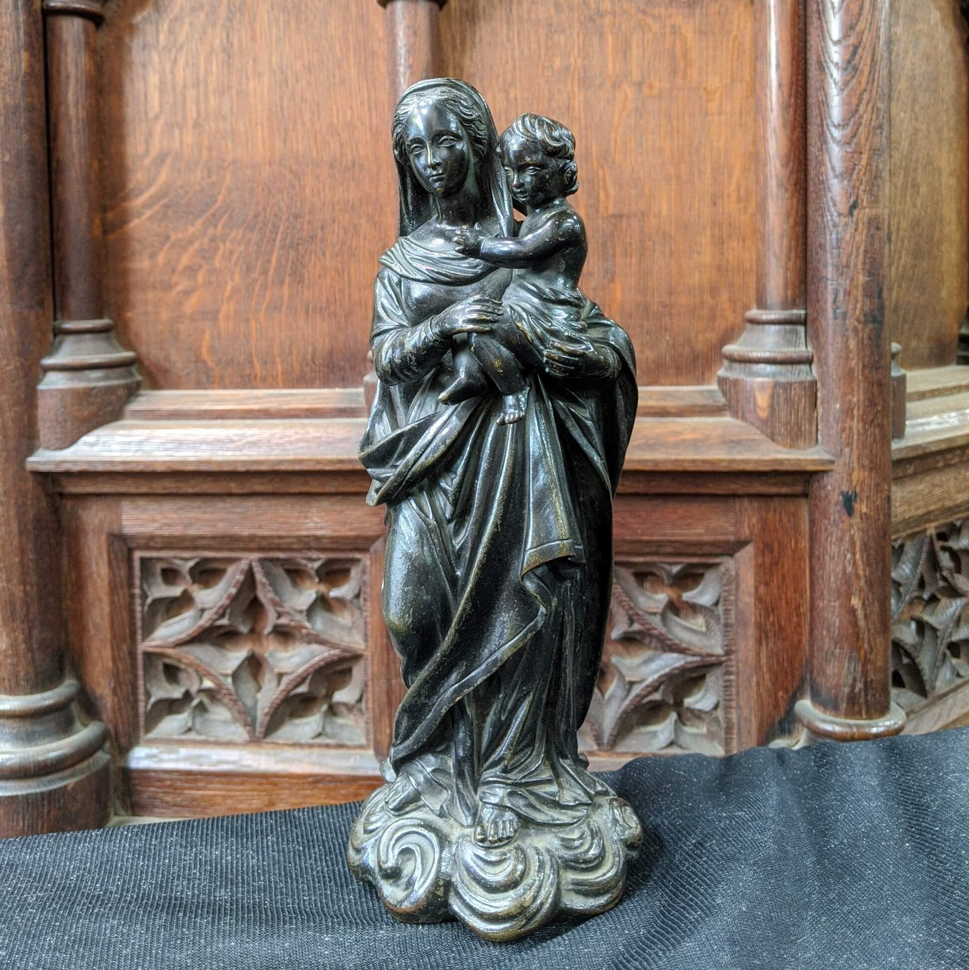 Early 1800's Italian Bronze Statue Group of Madonna & Child (SOLD ...