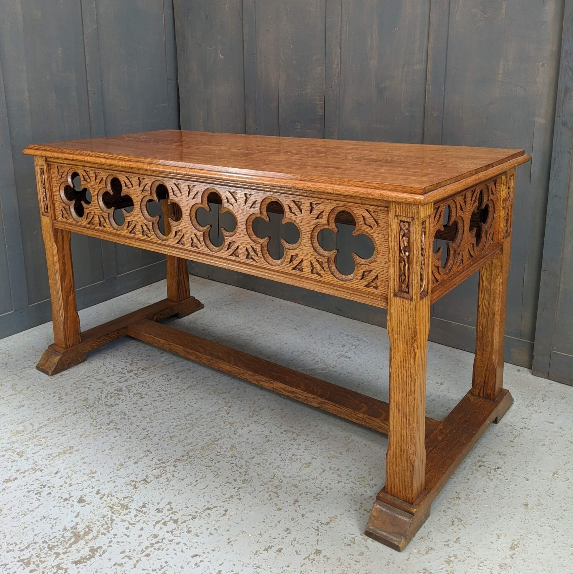 Excellent Late Gothic Quatrefoil Altar Communion Table (SOLD) - Antique ...