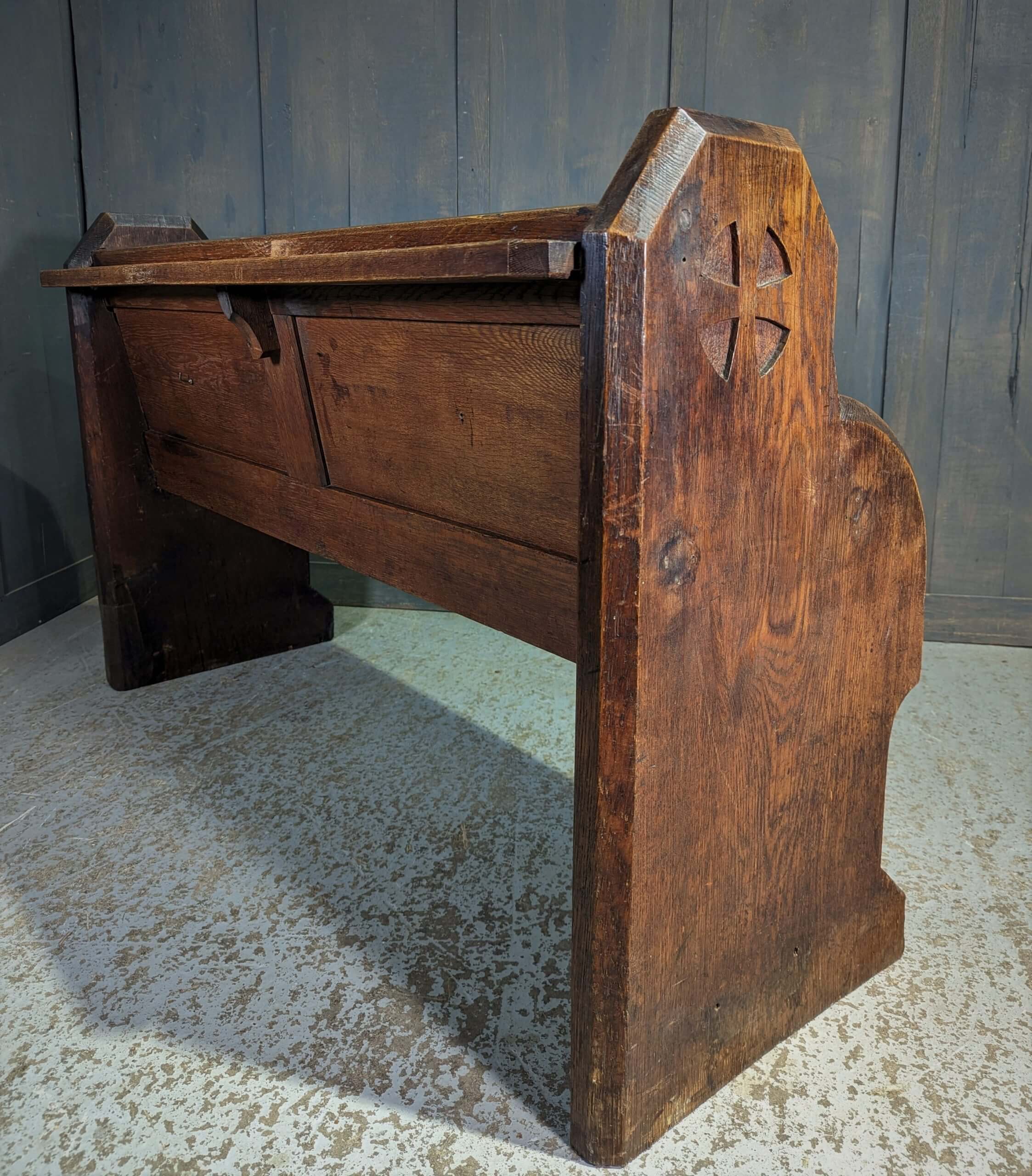 Extra Heavy Victorian Cross Ended Solid Oak Church Chapel Pews from St ...