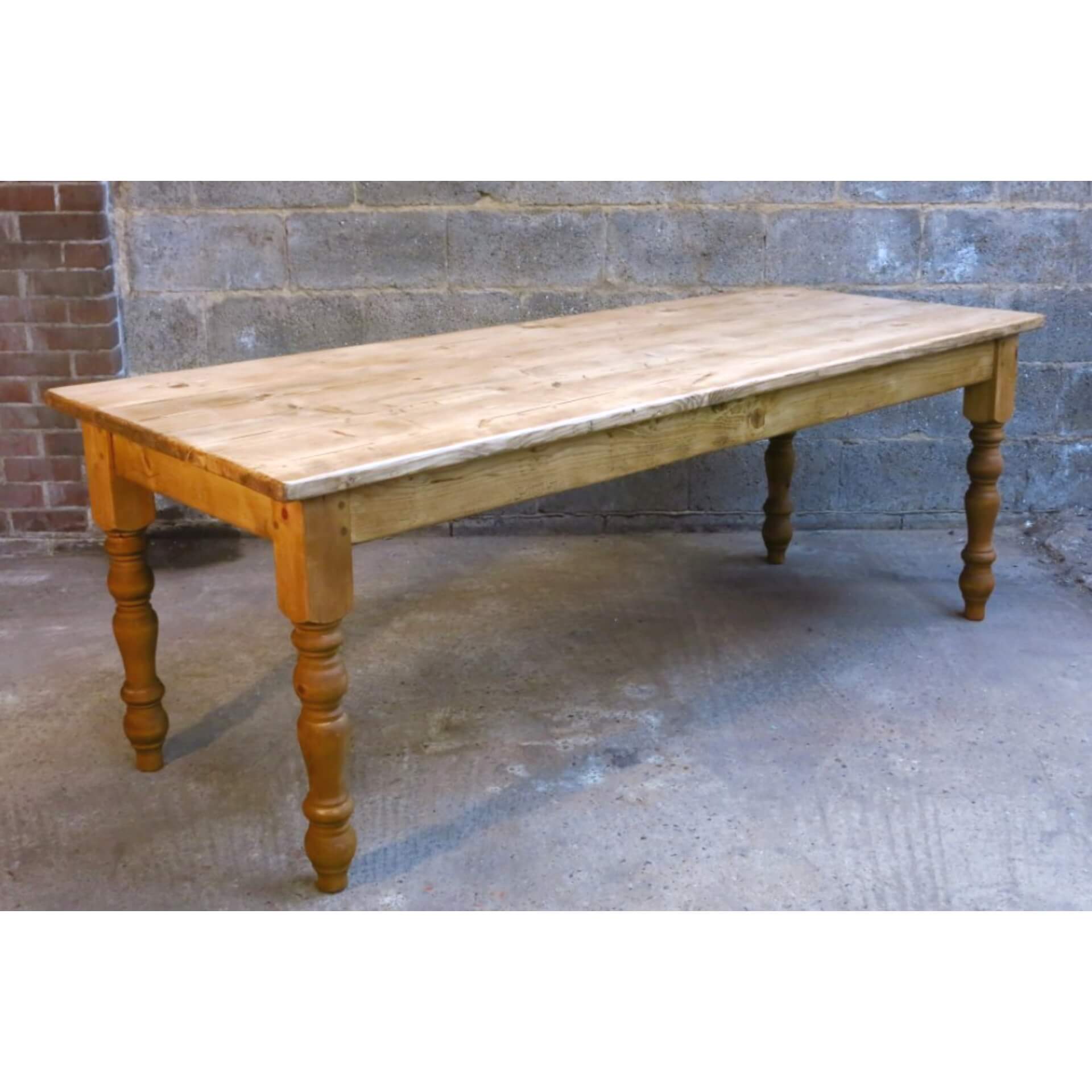 Farmhouse Bespoke Reclaimed Antique Pine Table - Antique Church Furnishings