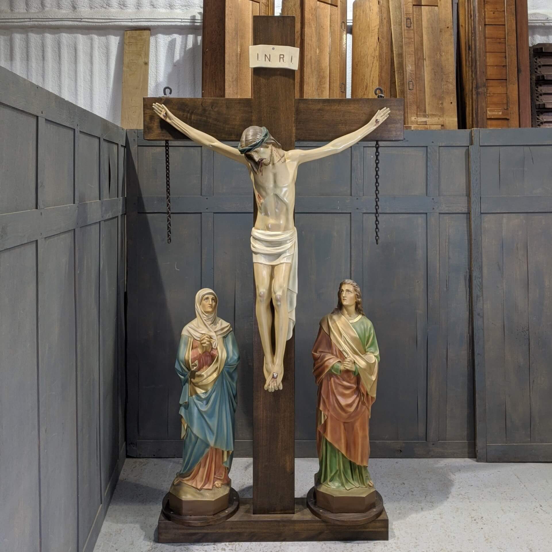 Full Size Rood Cross with Figures from St Stephen the Martyr, Hull ...