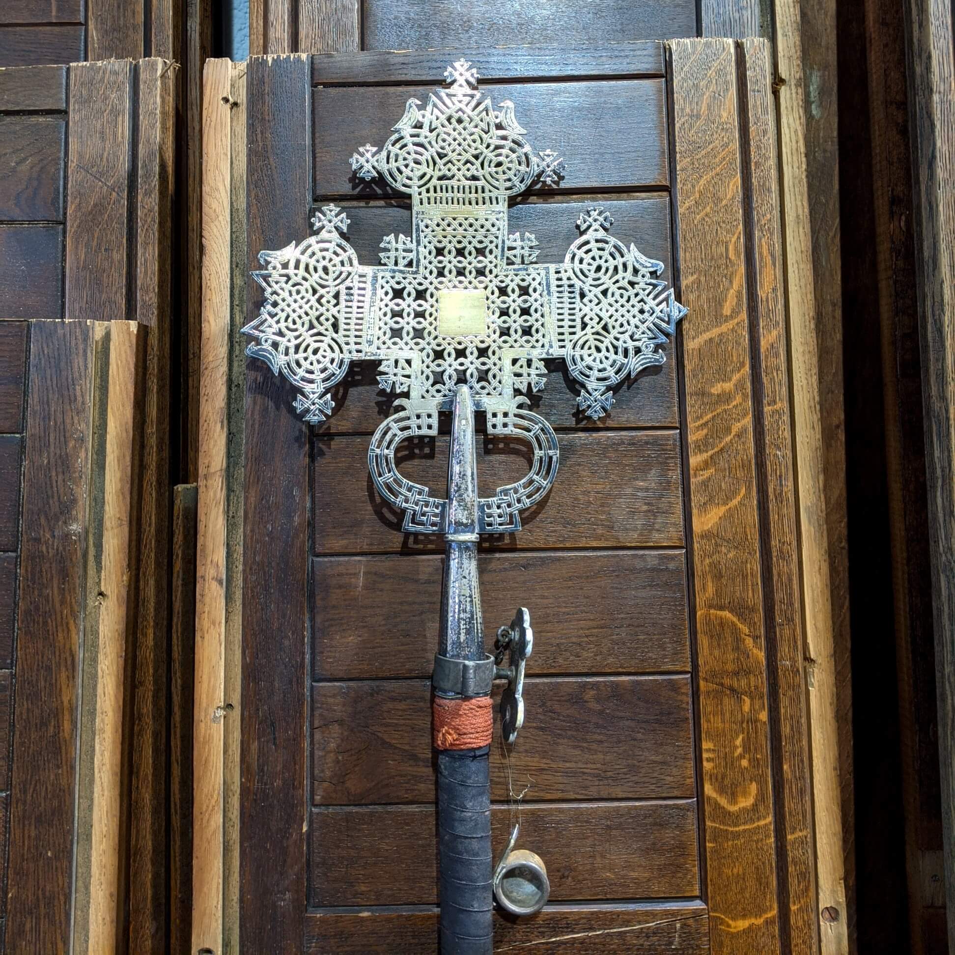 Genuine Coptic Silvered Processional Cross from St Patrick's North ...
