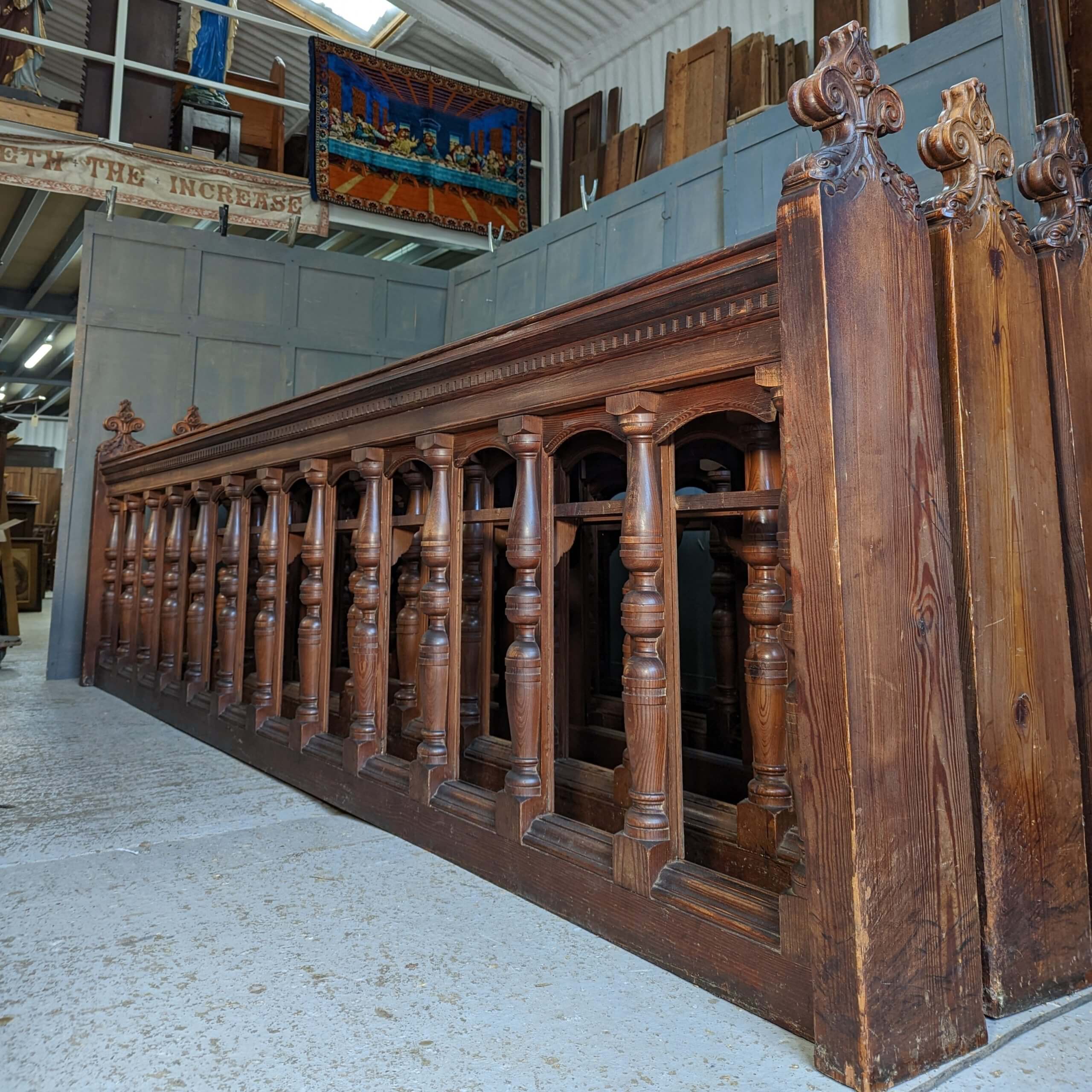 Grand Statement Antique Choir Fronts Panels from St John's Seminary ...