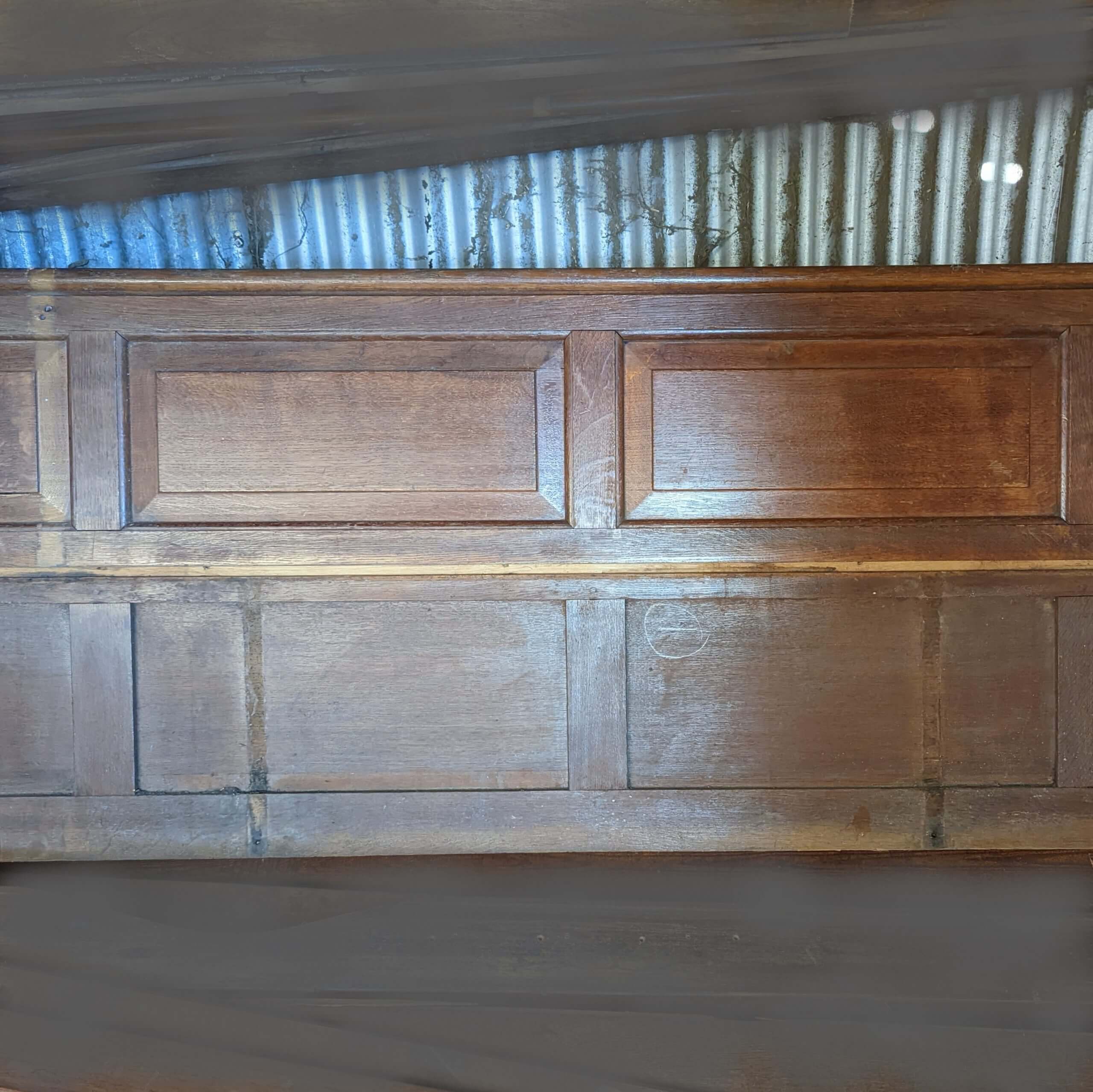 Long Rectangular Antique Oak Panels Panelling from St Giles Cripplegate ...