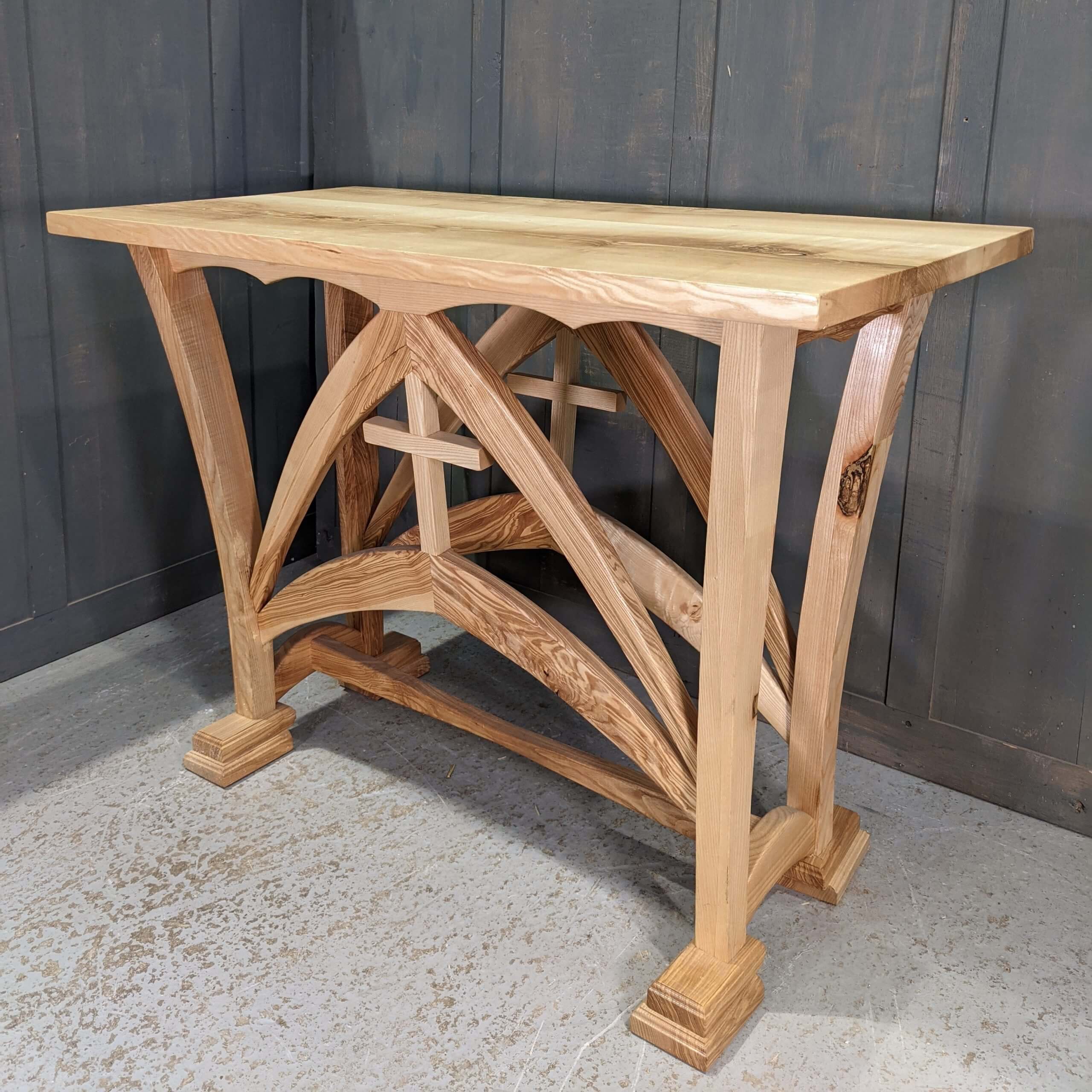 Modern Oak Double-Sided Small Altar Communion Table (SOLD) - Antique ...