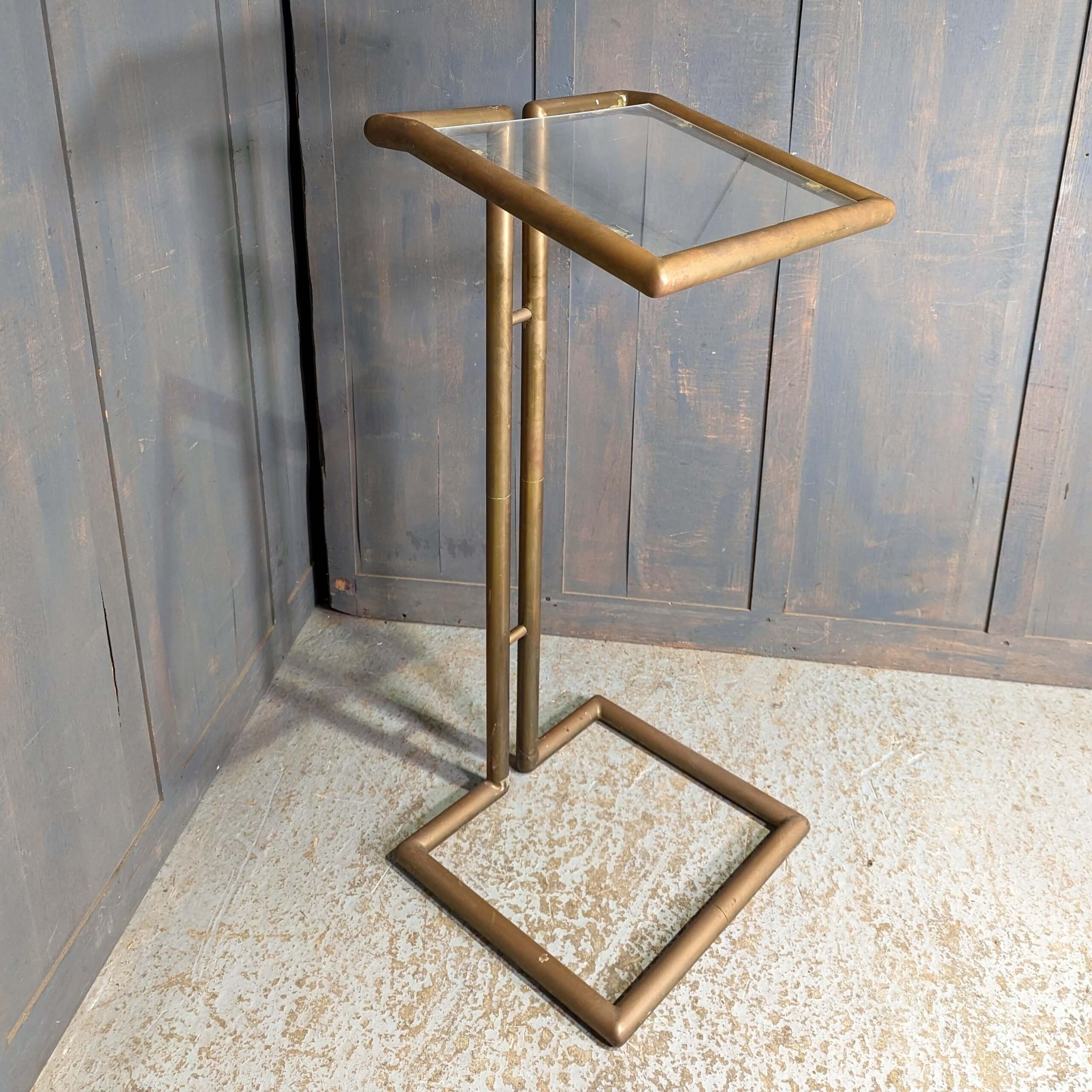 Modernist 1980's Brass & Perspex Ambo Church Reading Desk Lectern (SOLD ...