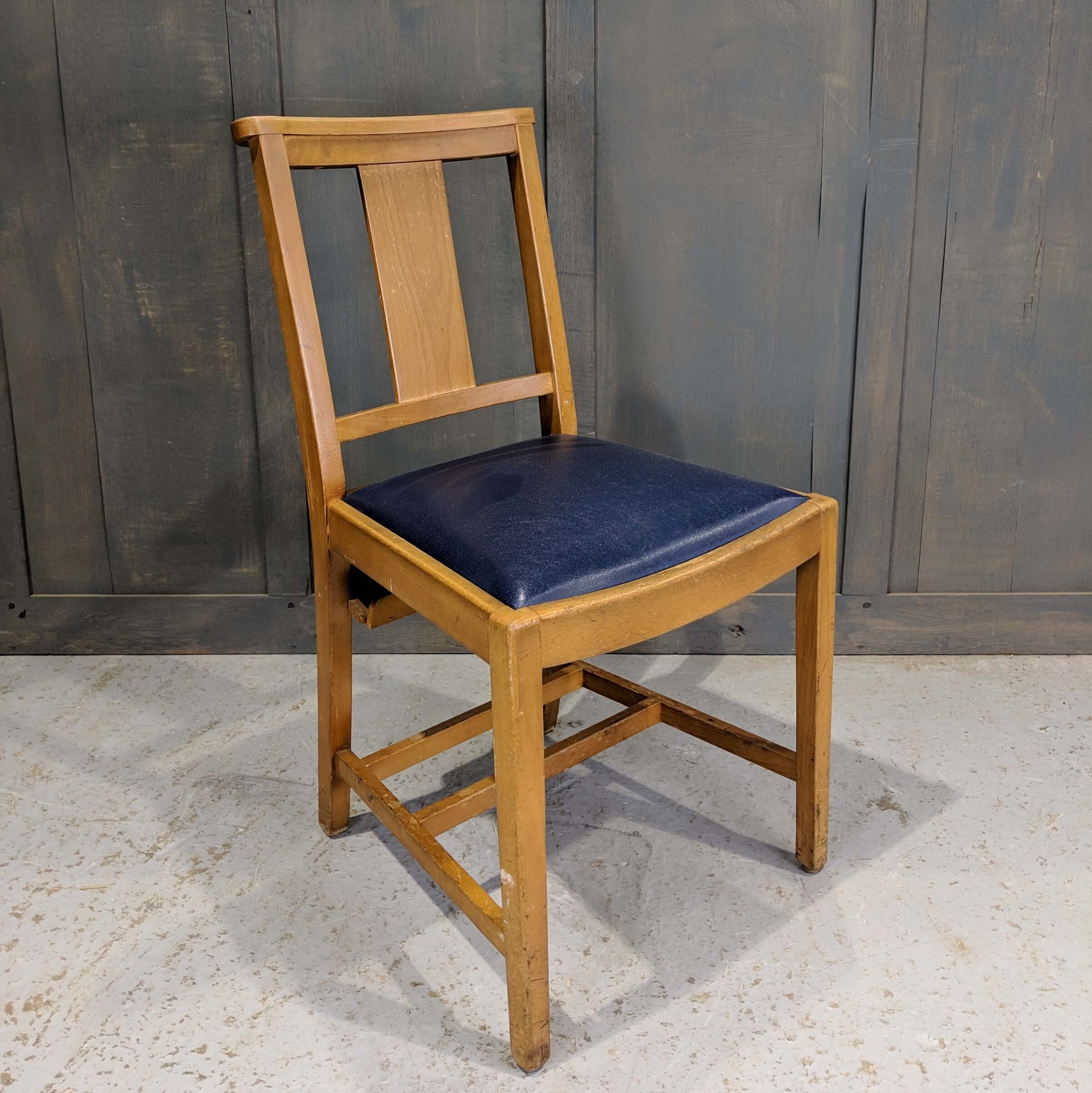 Rexene Upholstered Large 1968 Beech Church Chapel Chairs (SOLD ...