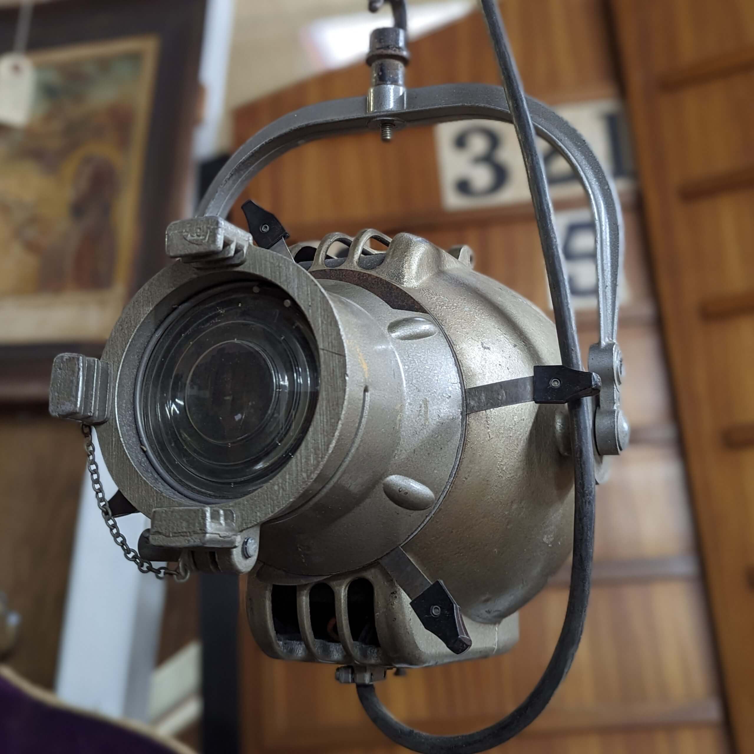 Silver 1950's Vintage Theatre Light by Strand Electrics (SOLD ...
