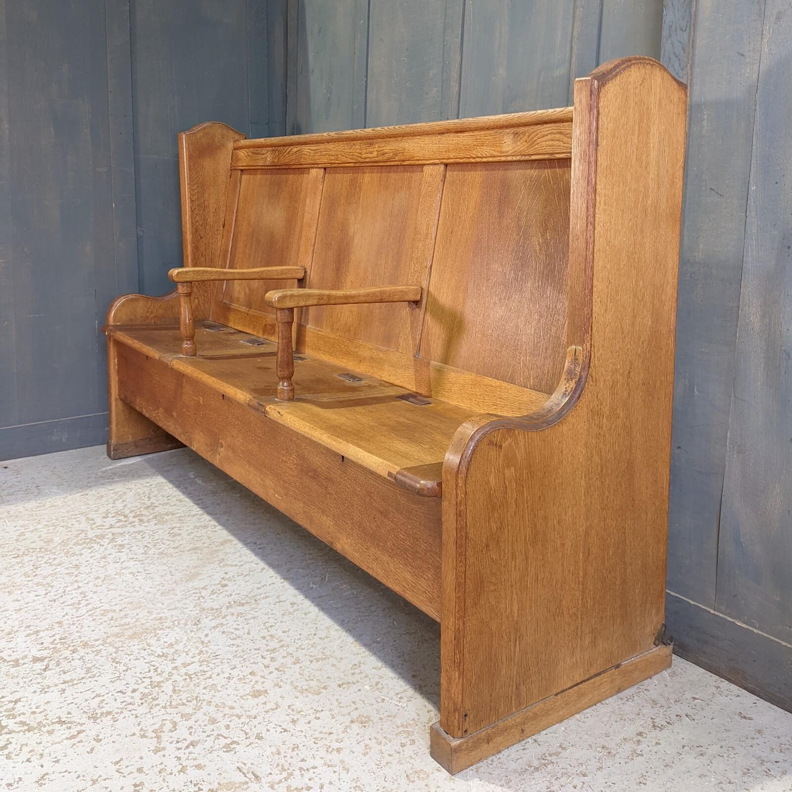 Three Seater Benches Pews from The Susan Street Synagogue in Eastbourne ...