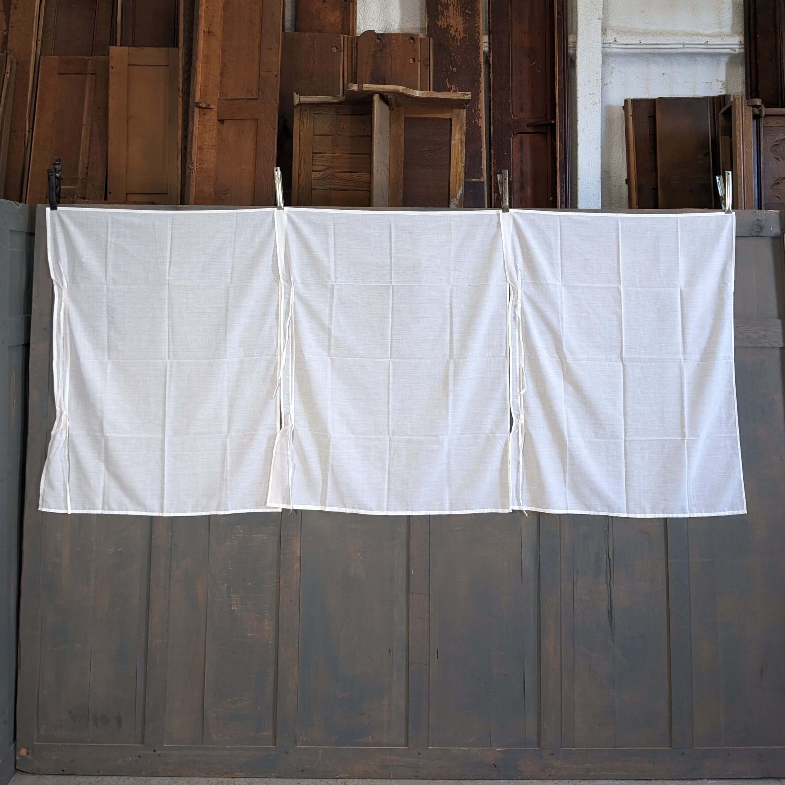 Three White Cotton Amices (SOLD) - Antique Church Furnishings