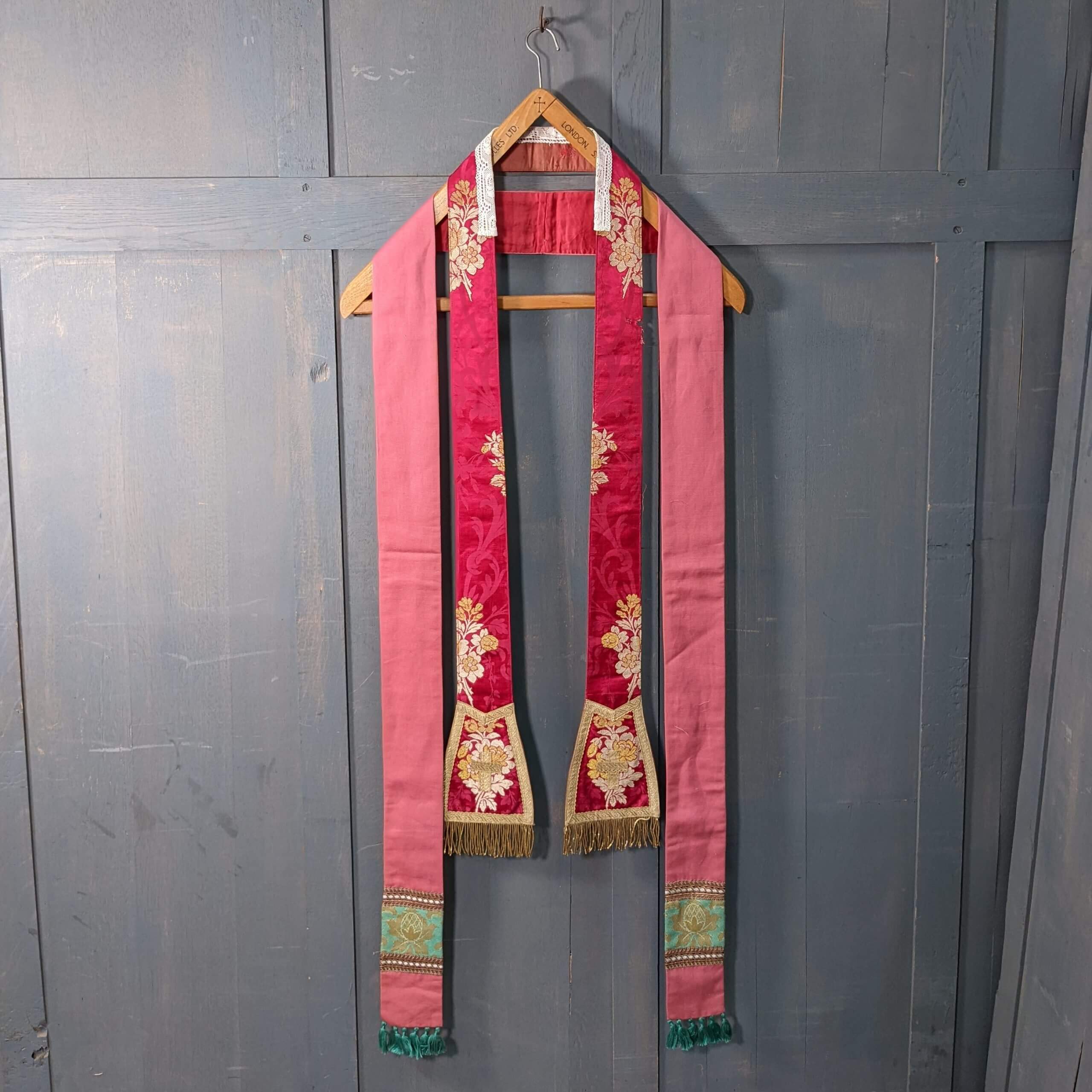 Two Vintage Stoles (SOLD) - Antique Church Furnishings