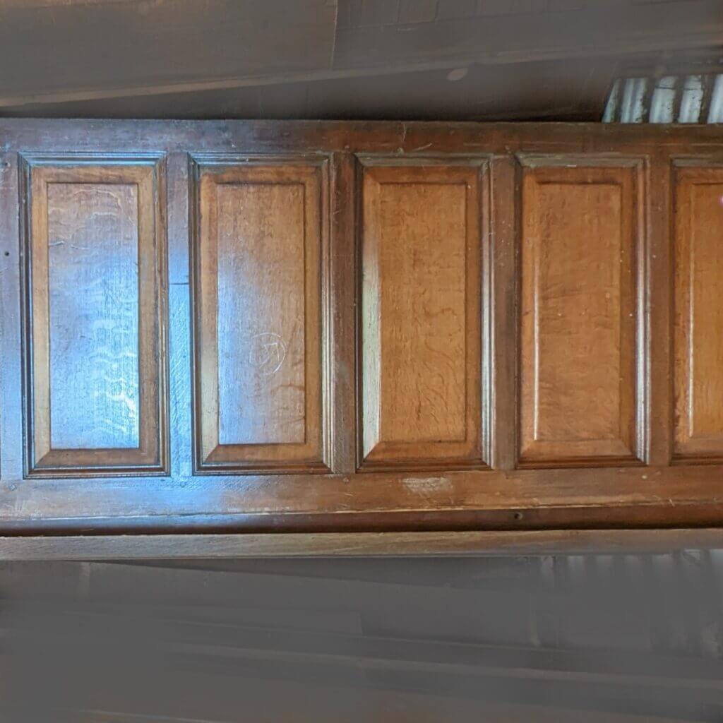 Three Lengths Antique 'Square' Oak Panels Panelling from St Giles ...