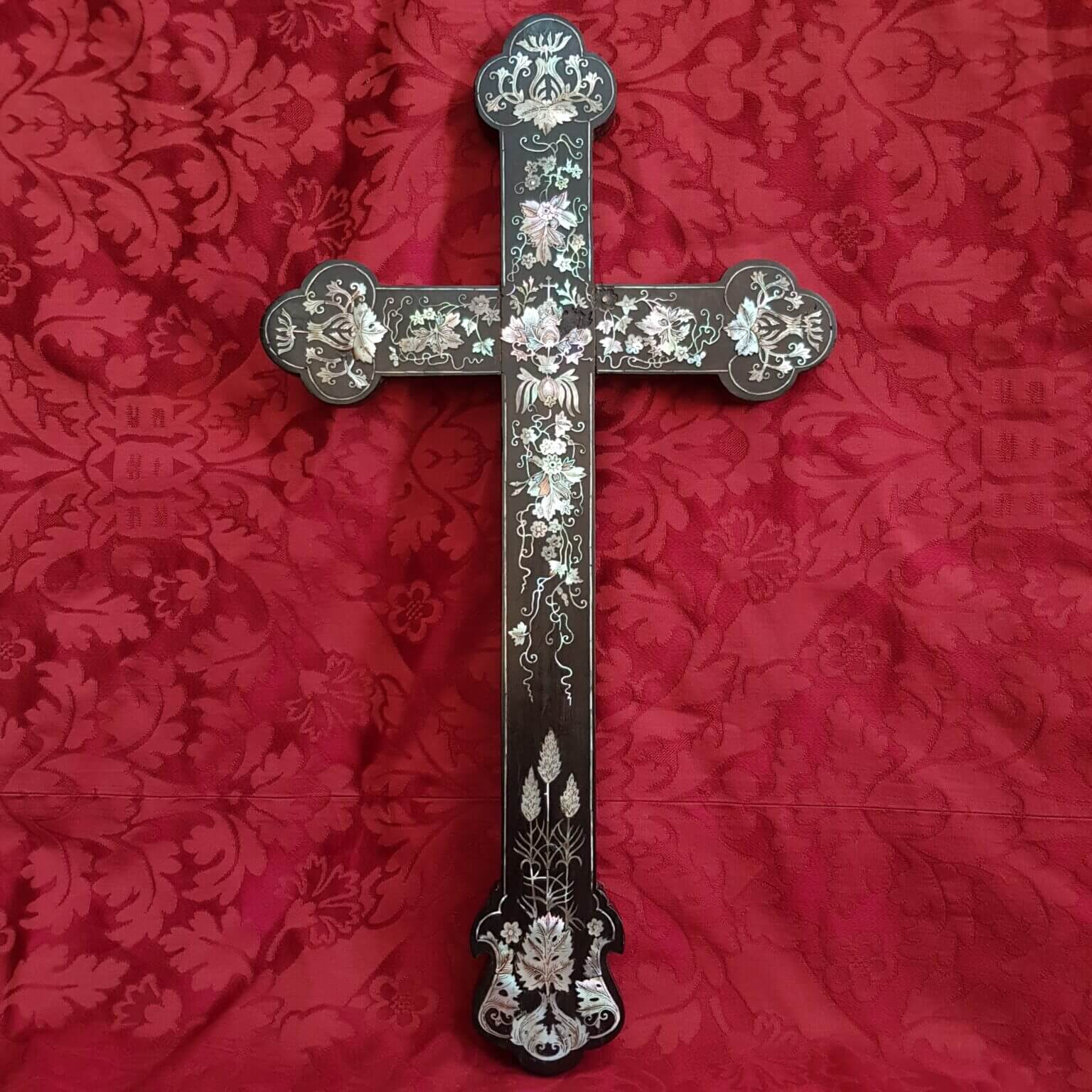 Rare Antique Macau Apostle Chinese Cross (SOLD) - Antique Church ...