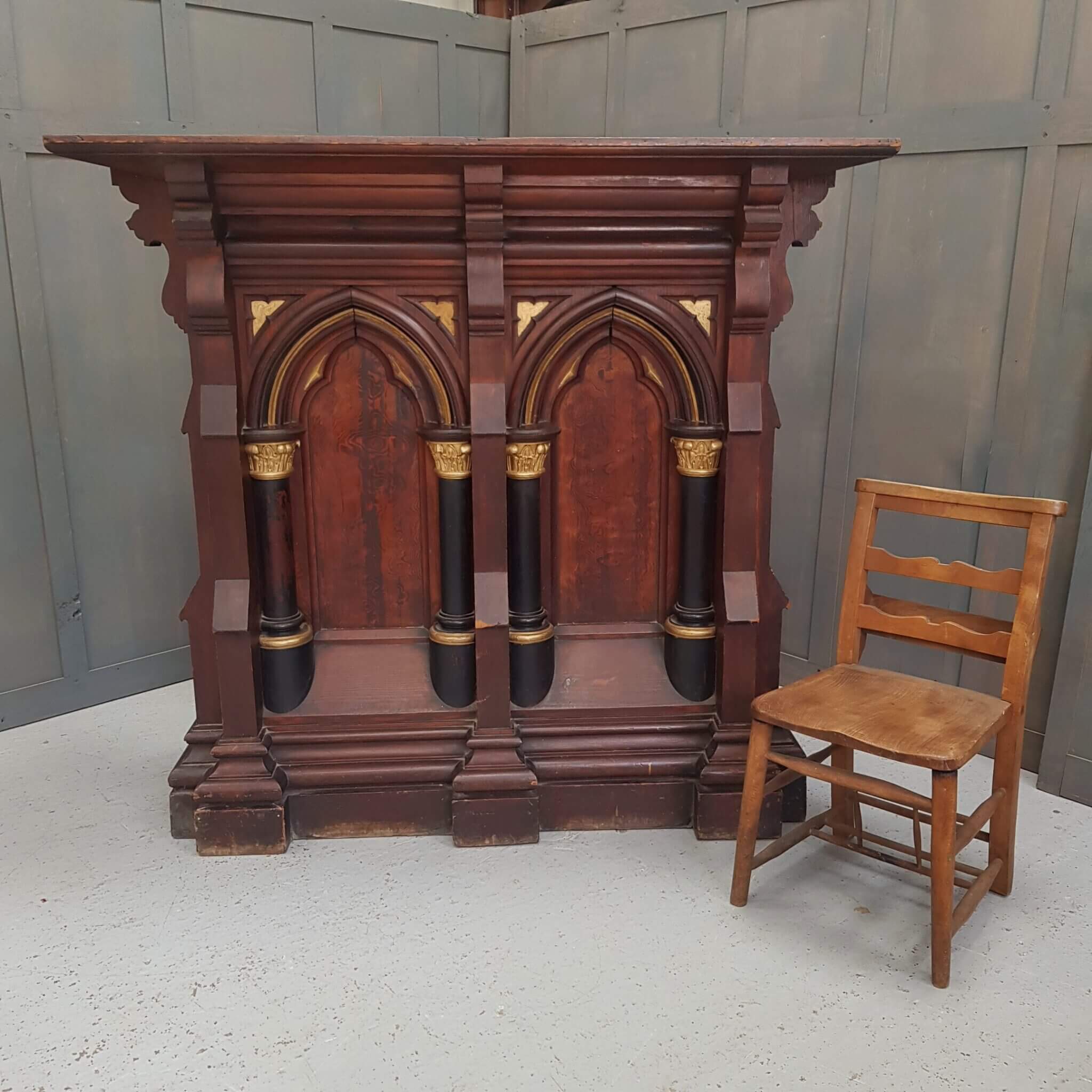 Monumental Victorian Antique Gothic Lectern Reading Desk (SOLD ...