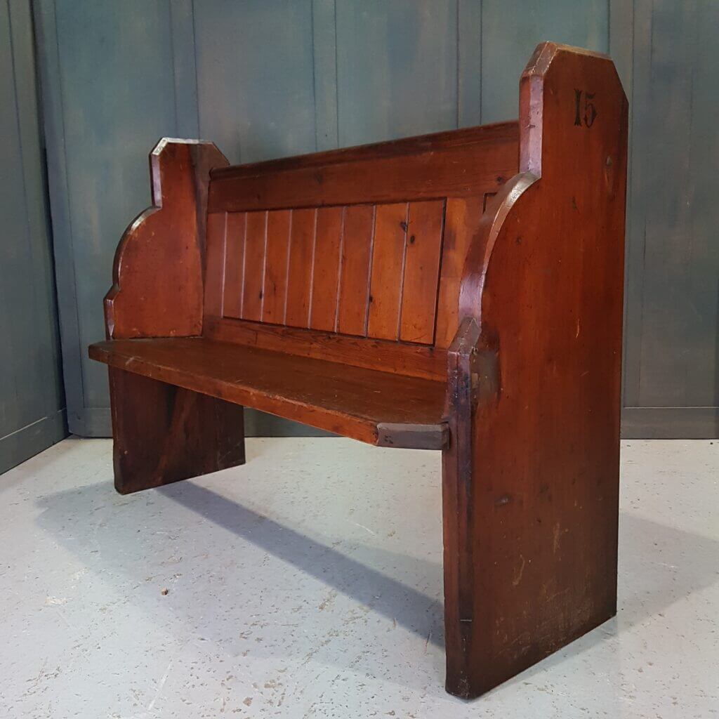 Antique Pine Shrewsbury Congregational Church Pew (SOLD) - Antique ...