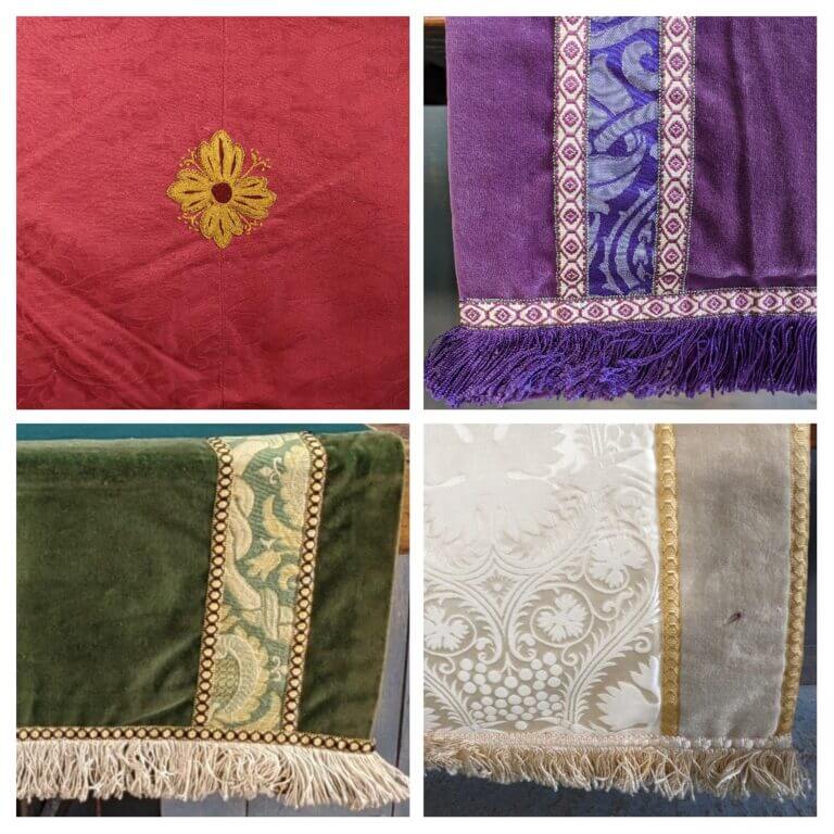 Set of 4 Altar Frontals for a Small but Deep Communion Credence Table ...