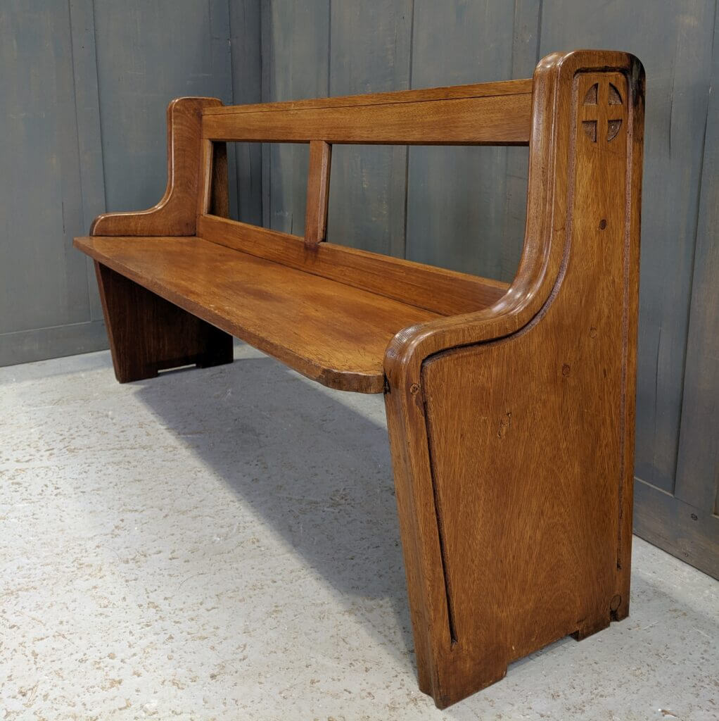 Melton Mowbray 1963 Post-Modern Iroko Open Back Church Chapel Pews ...