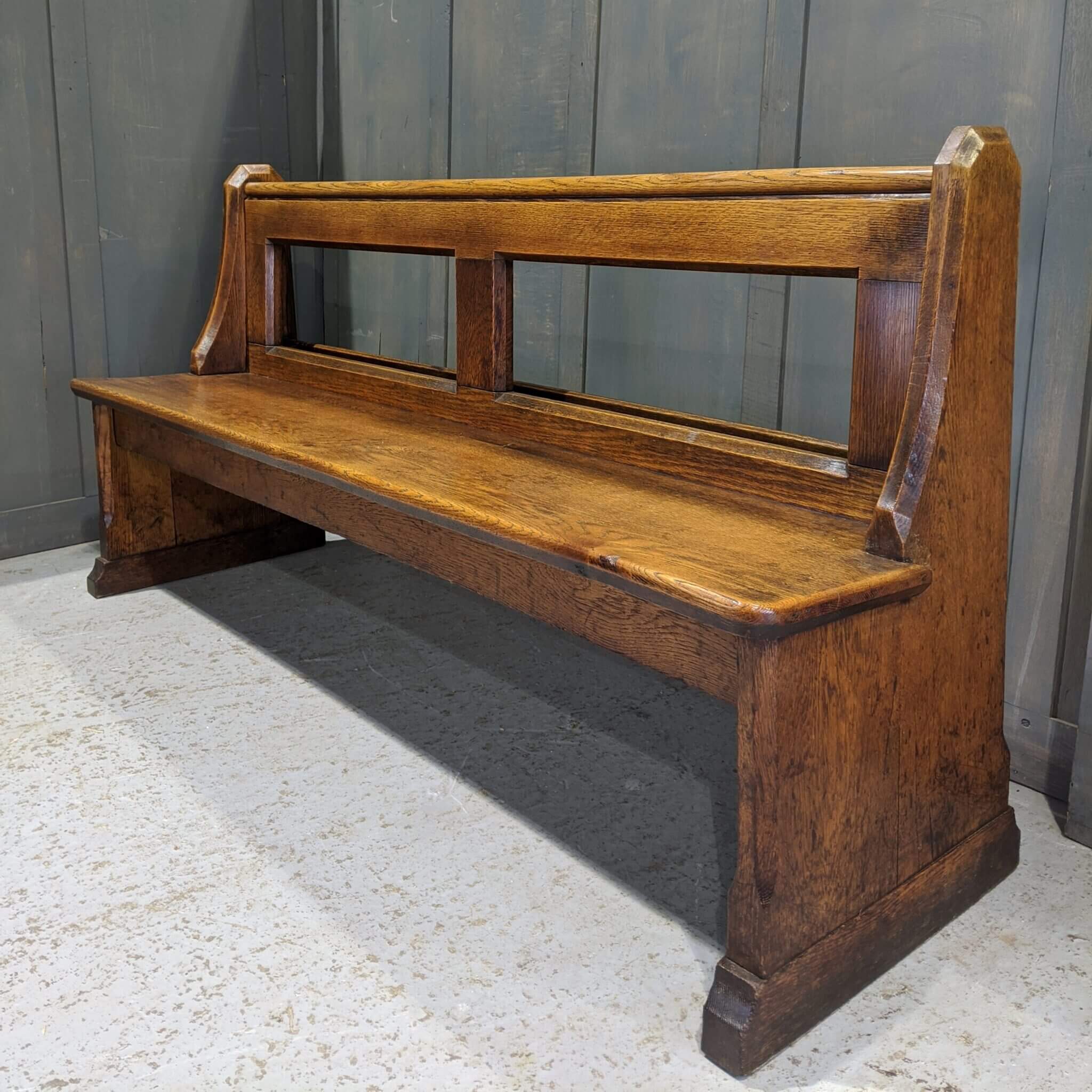 Antique Oak Open Back Church Pews Benches from St Philip, Tottenham ...
