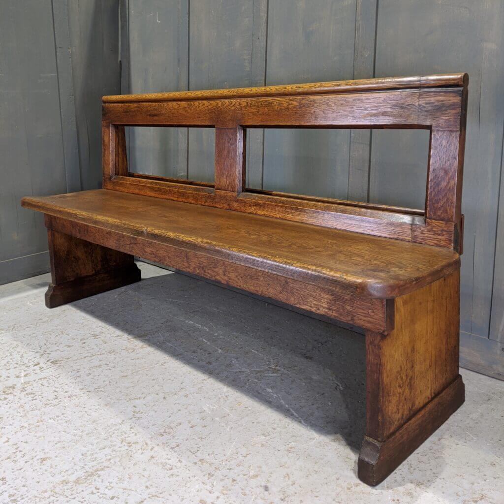 Antique Open Back Church Bench from St Philip the Apostle, North London ...