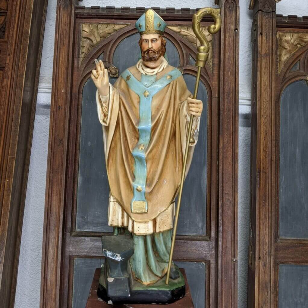 Antique Flemish Medium Size Religious Statue of St Eligius, St Eloy, St ...