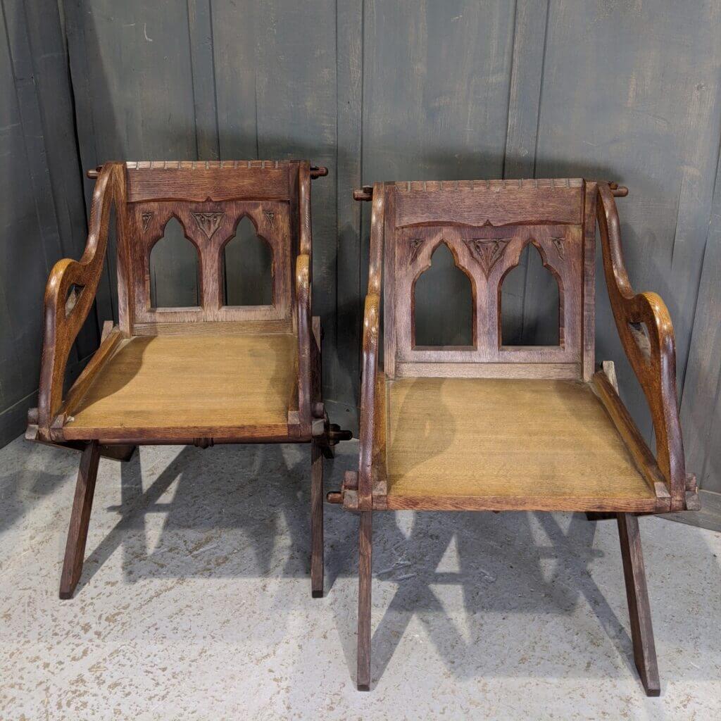Pair of Trinity URC Oak Period Ministers Chairs (SOLD) - Antique Church ...
