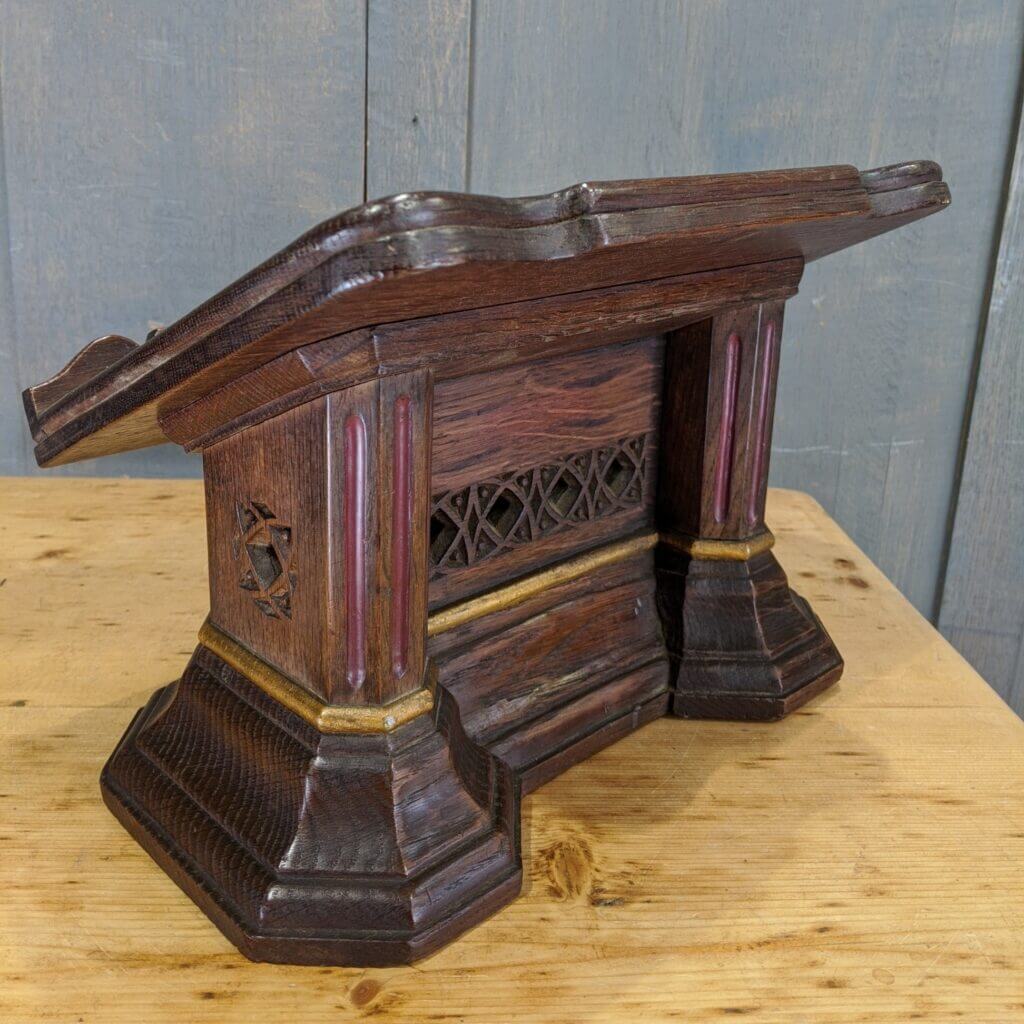 Rare Carved Early Robert Thompson 'The Mouseman' Book Stand Book Holder ...