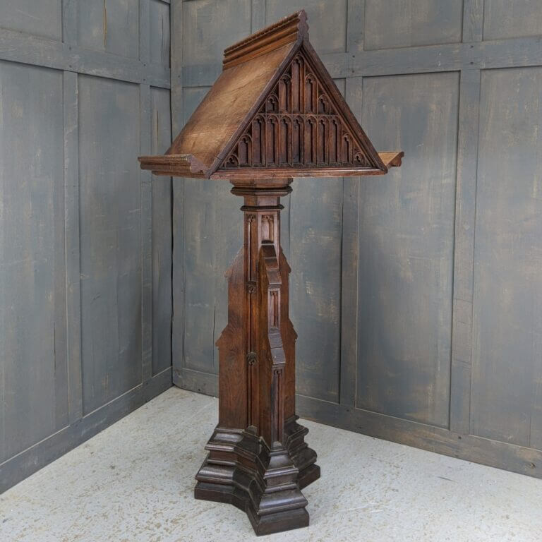 Very Grand Victorian Oak Gothic 'Pigeon Coop' Church Lectern Ambo (SOLD ...