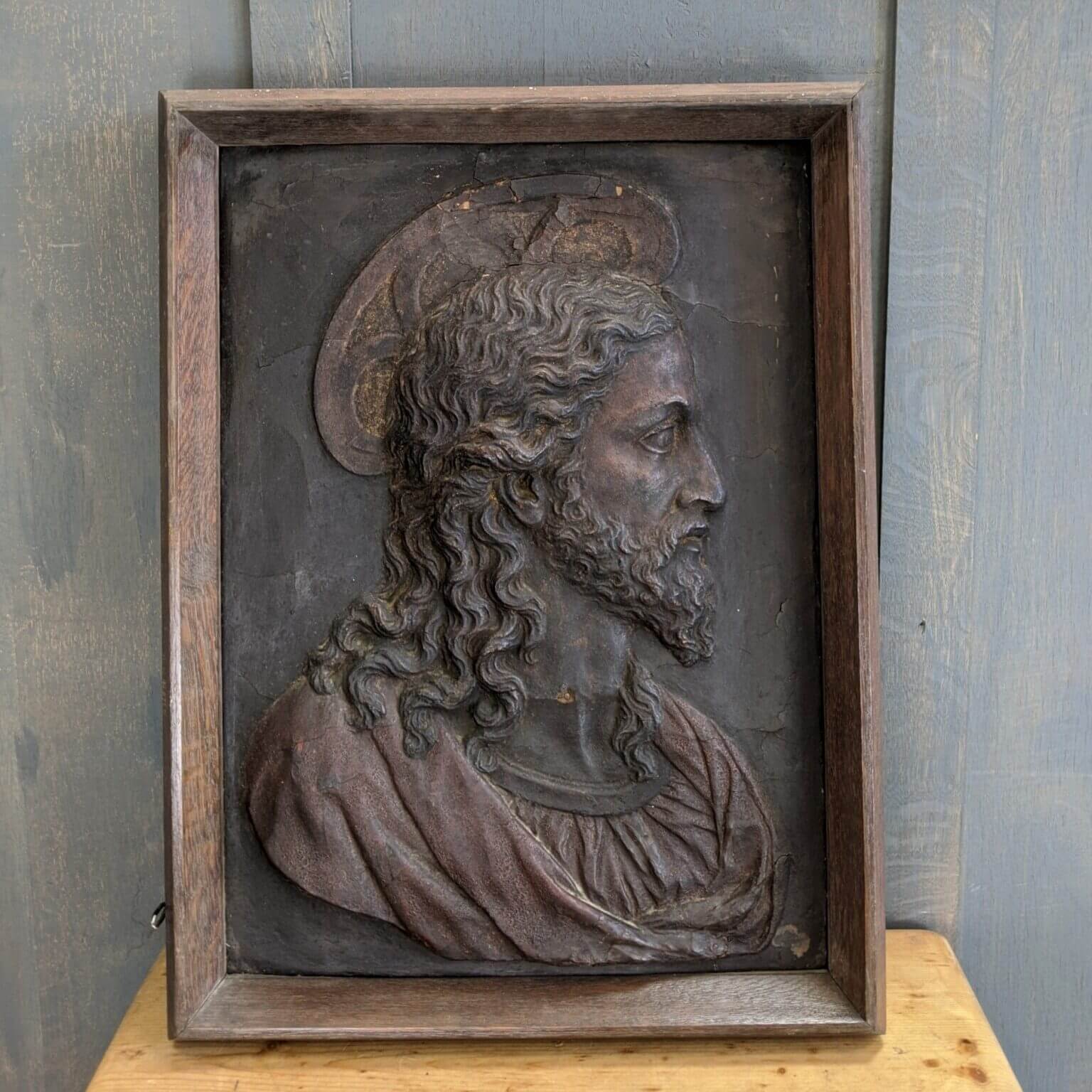 Early 19th Century Paper Mache Intaglio Portrait of Christ from the ...