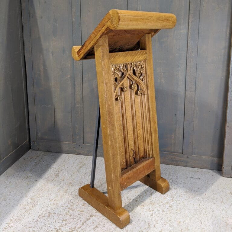 Unusual Roll Top Gothic Reading Desk Lectern Ambo (SOLD) - Antique ...