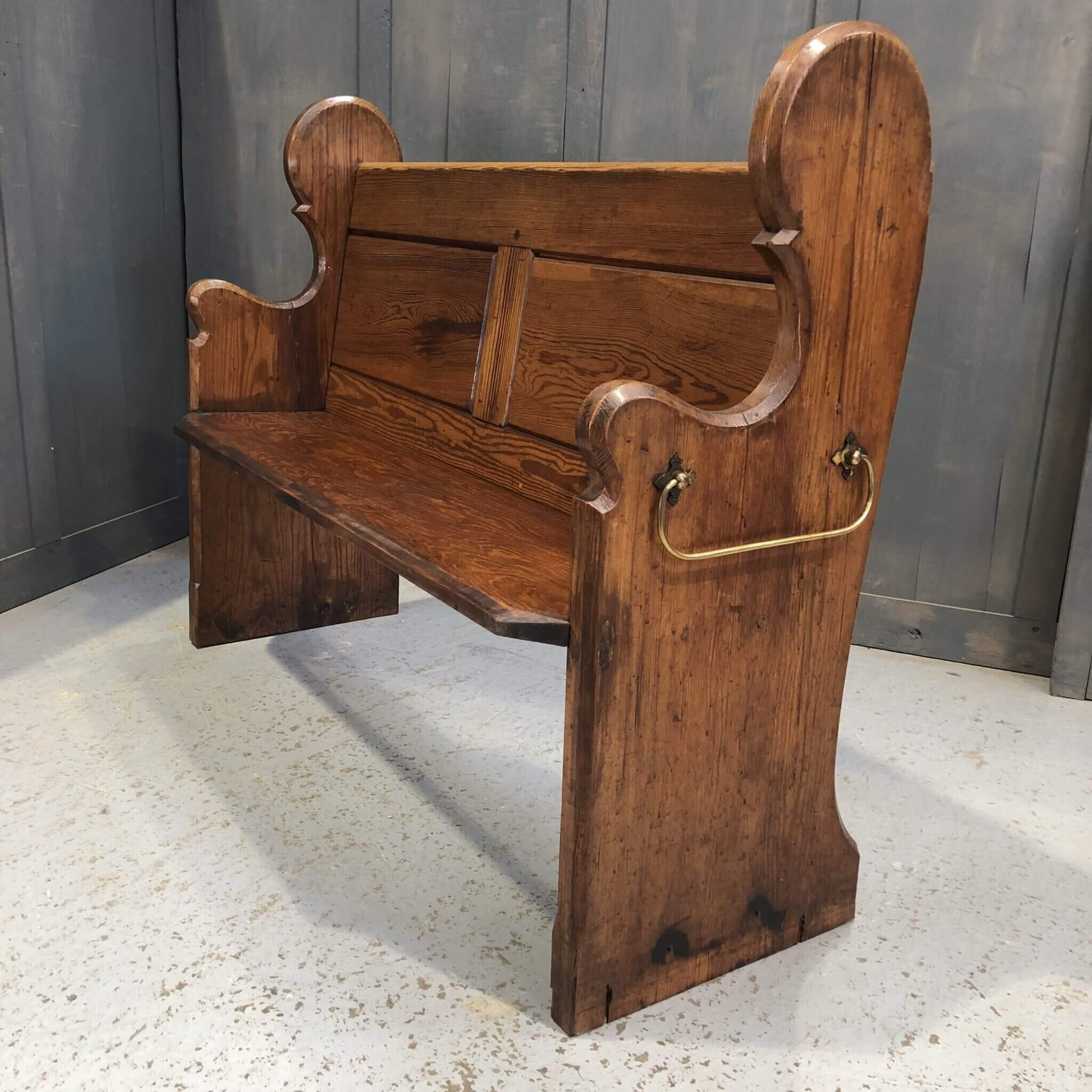 Antique Pine Church Chapel Pew Bench From Verwood (SOLD) - Antique ...