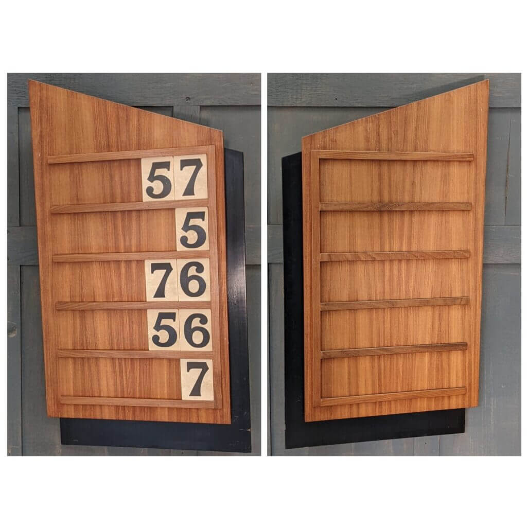 Epsom 1963 Vintage Mid Century Left & Right Hardwood Hymn Boards (SOLD ...
