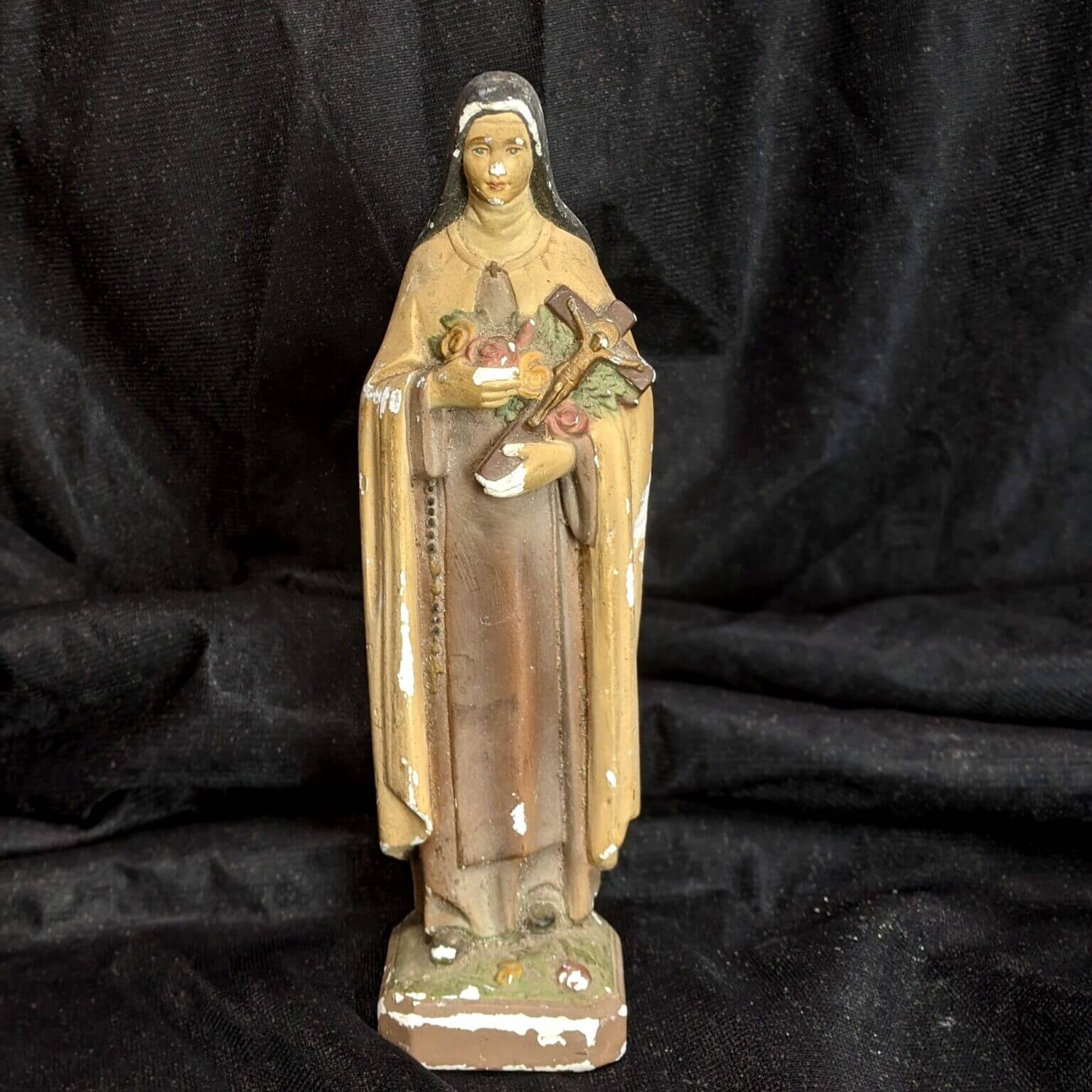 Small Vintage Plaster Religious Statue of St Teresa Lisieux (SOLD ...