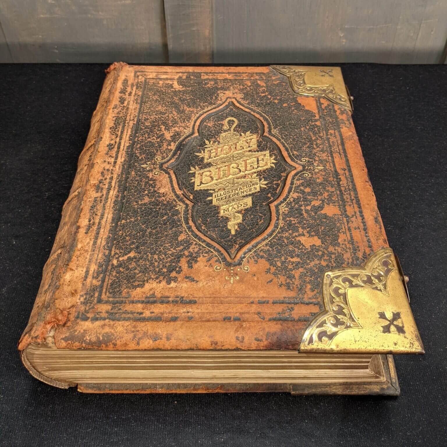 Large Victorian Leather Bound Illustrated National Family Bible (SOLD ...
