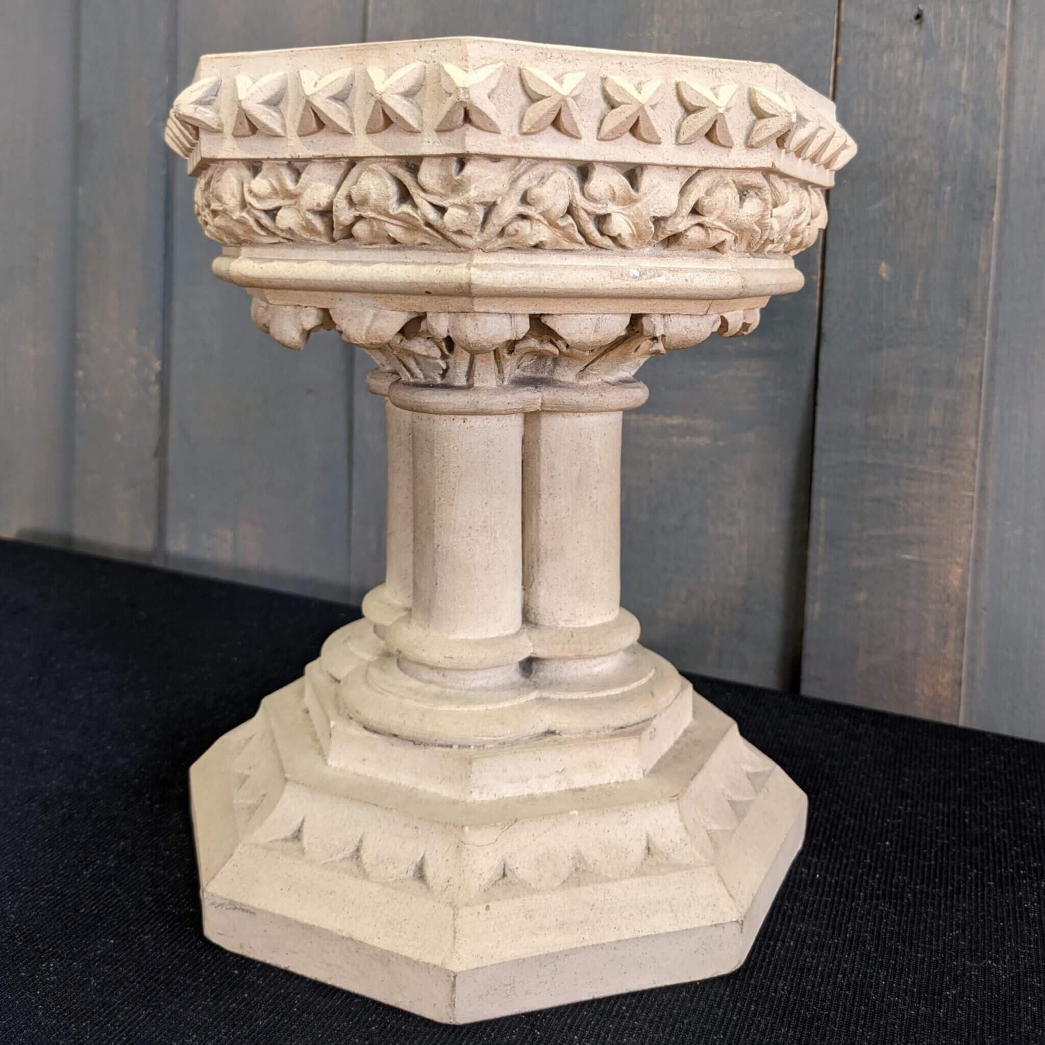 Very High Quality Antique Coade Stone Baptismal Church Table Font (SOLD ...