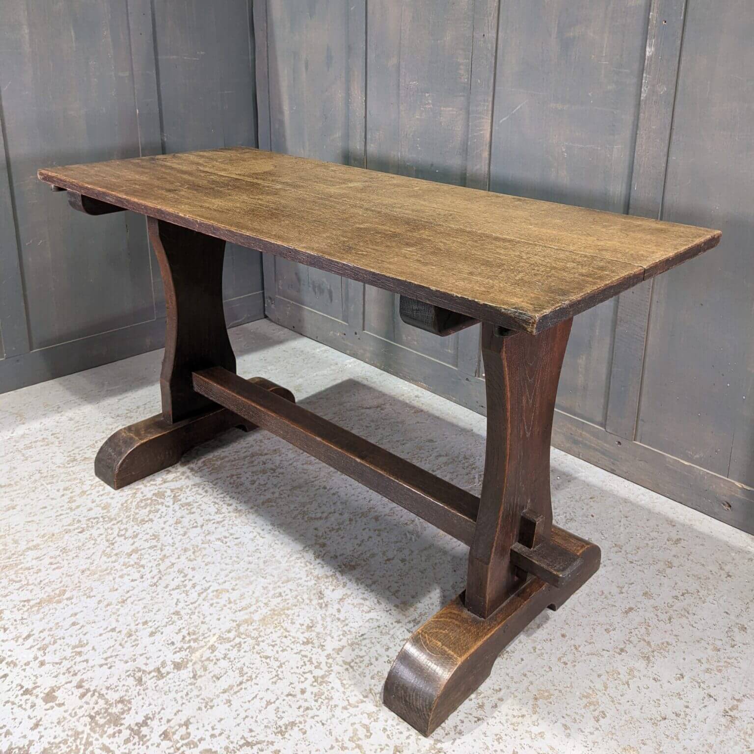 Useful Smaller Size Vintage Oak Refectory Table (SOLD) - Antique Church ...