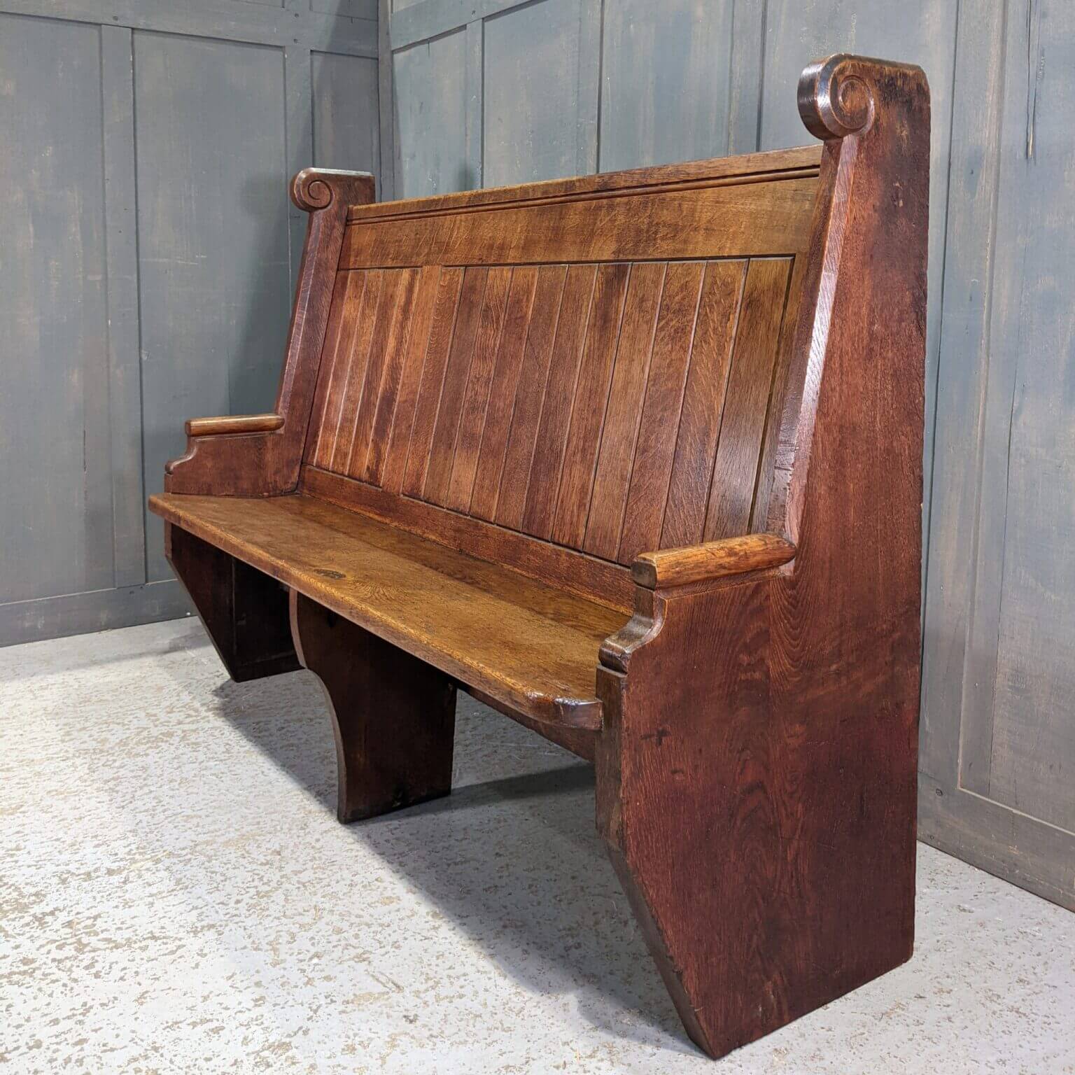 Hounslow High Back Oak Vintage Church Choir Pews Benches (SOLD ...