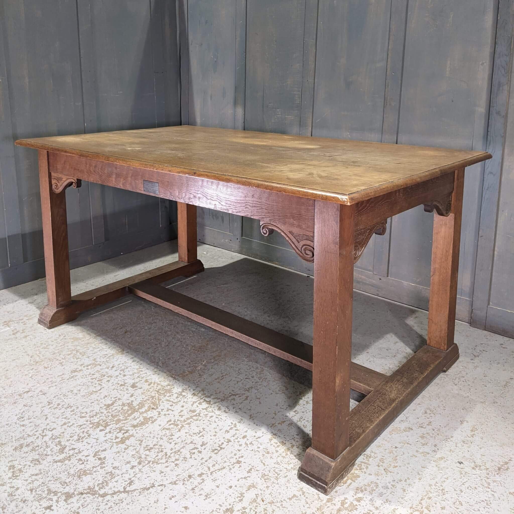 Decorative Vintage Solid Oak Refectory Style Church Altar Communion ...