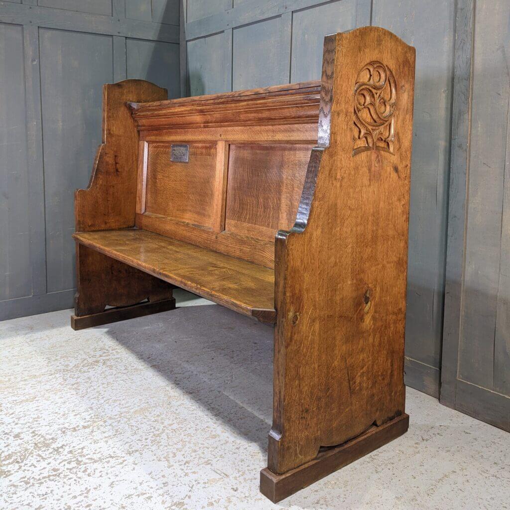 Medium Size Highback Vintage Gothic Choir Pew (SOLD) - Antique Church ...