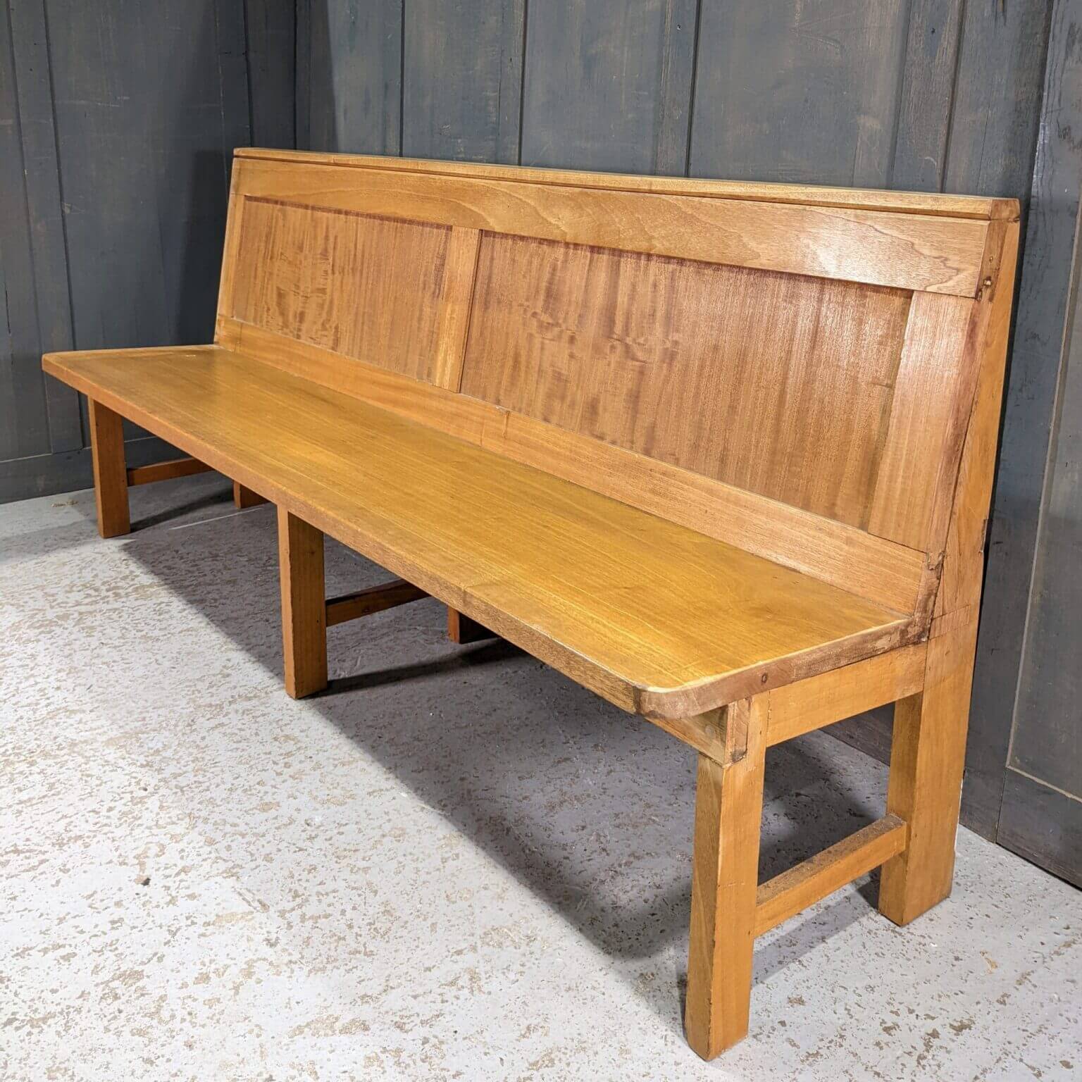 Hampton Hill Methodist Church Bench (SOLD) - Antique Church Furnishings