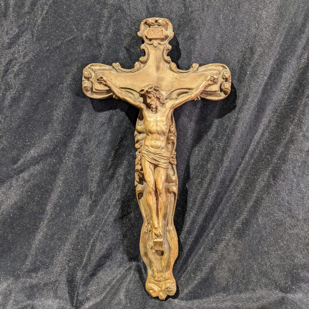High Quality Faux Ivory Plaster of Paris Antique Crucifix (SOLD ...