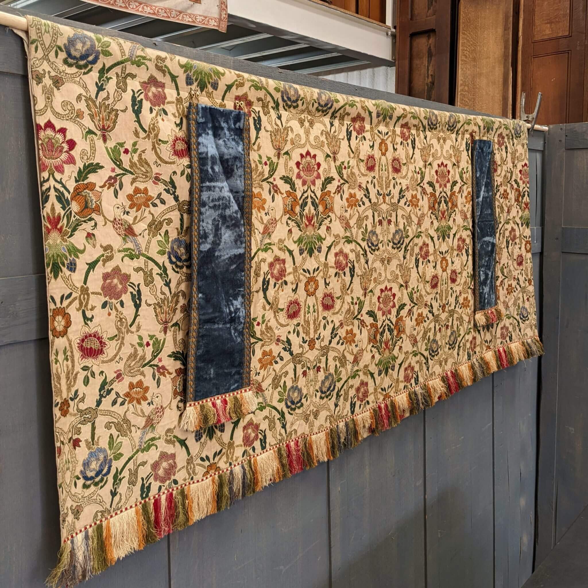 Beautiful Antique William Morris Embroidered Altar Frontal with ...