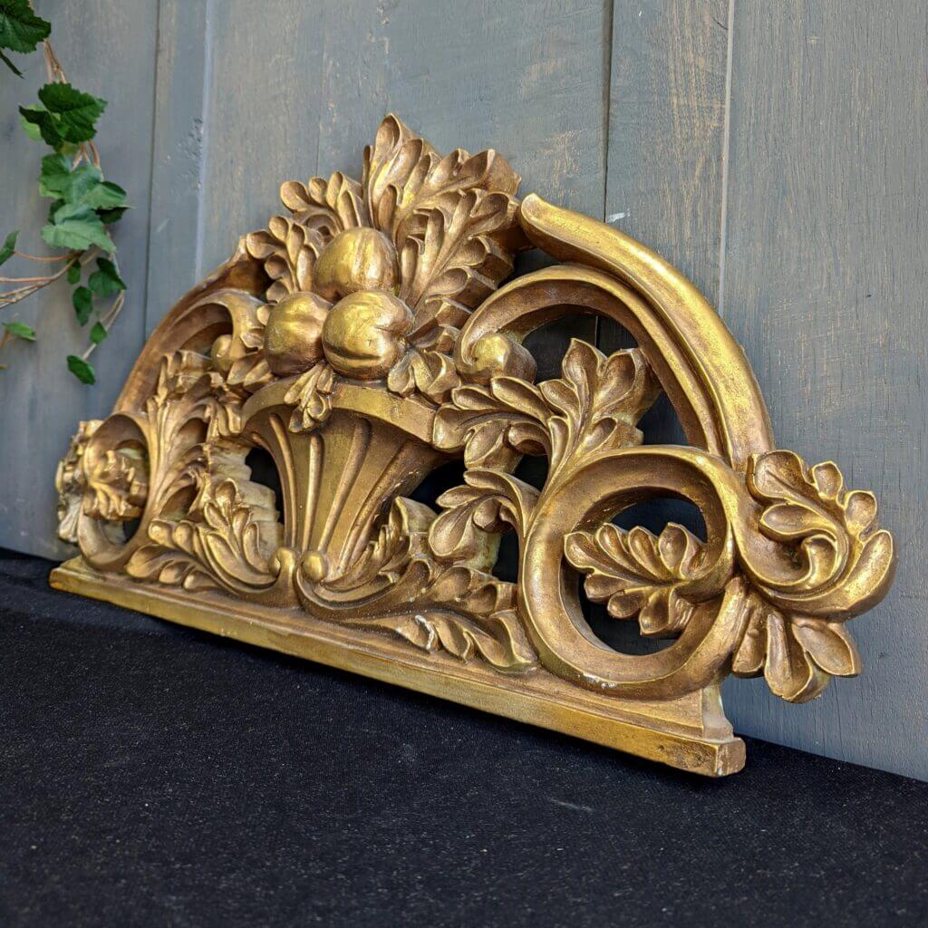 Decorative Golden Baroque Feature Pediment Door Cap Panel (SOLD ...
