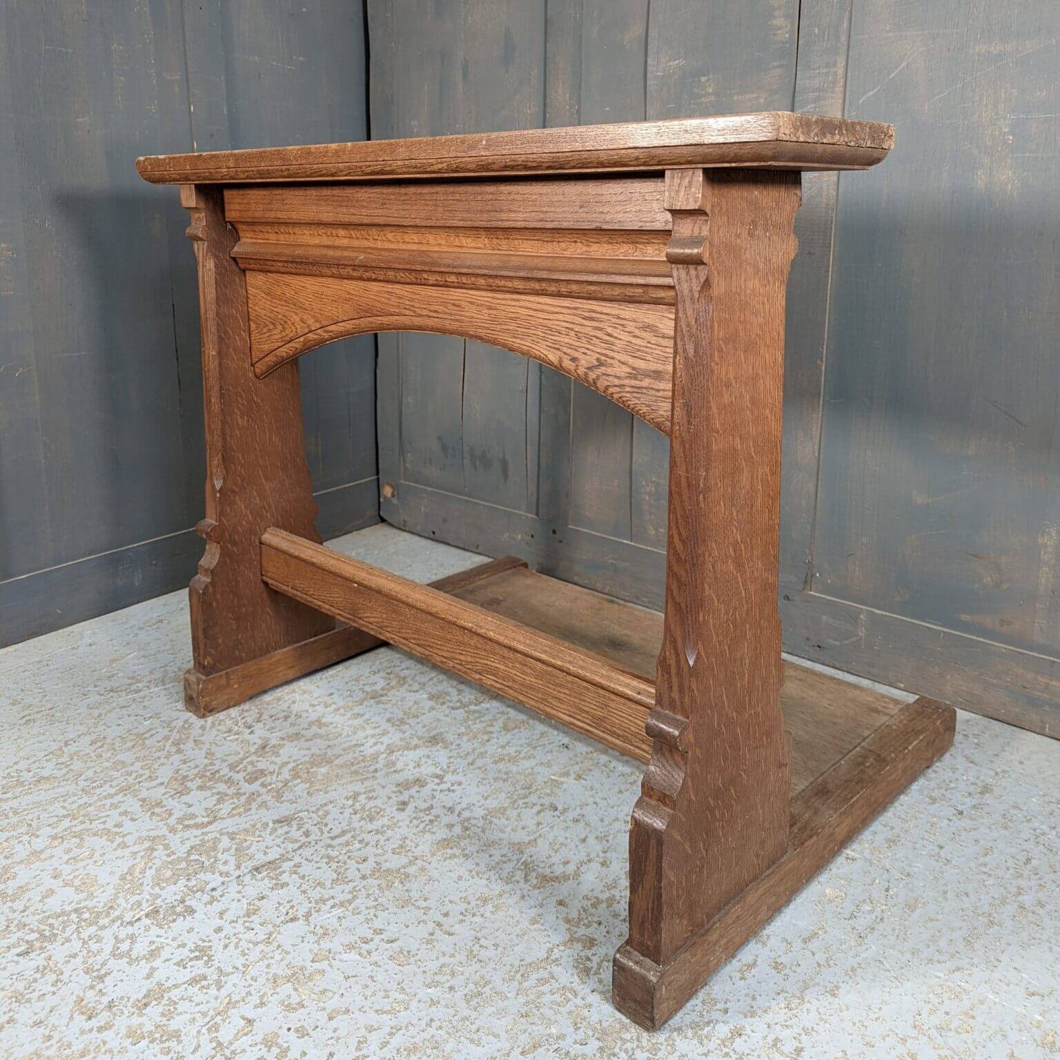Extra Large Two Person Vintage Oak Prie Dieu Prayer Desk (SOLD ...