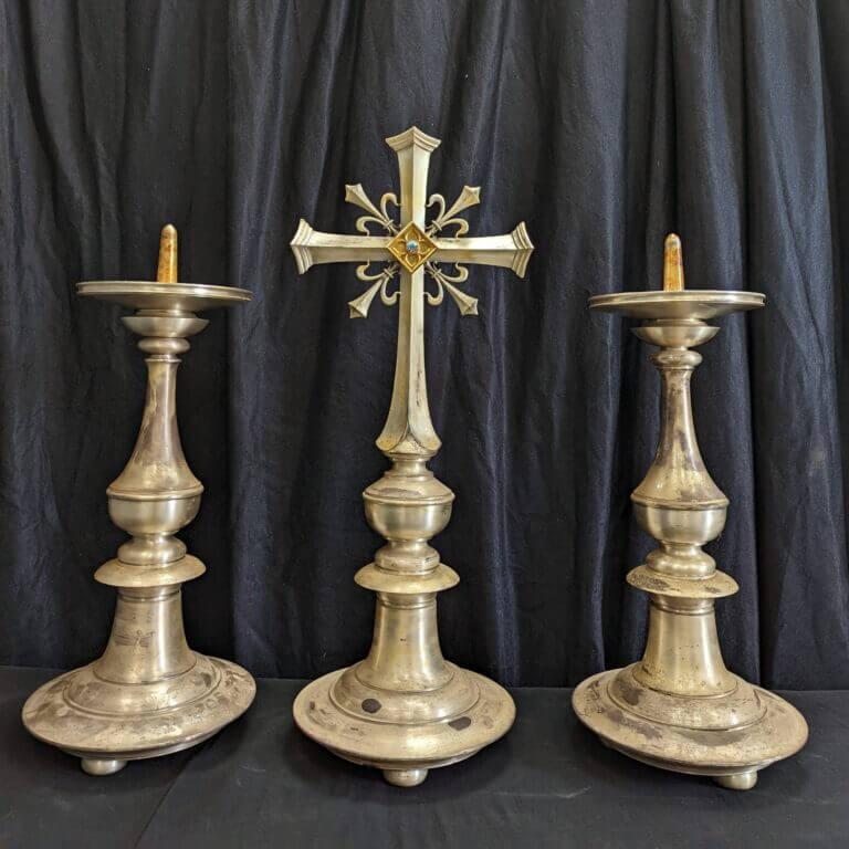 Candlesticks, Candle Stands, Votives & Sanctuary Lamps - Antique Church ...