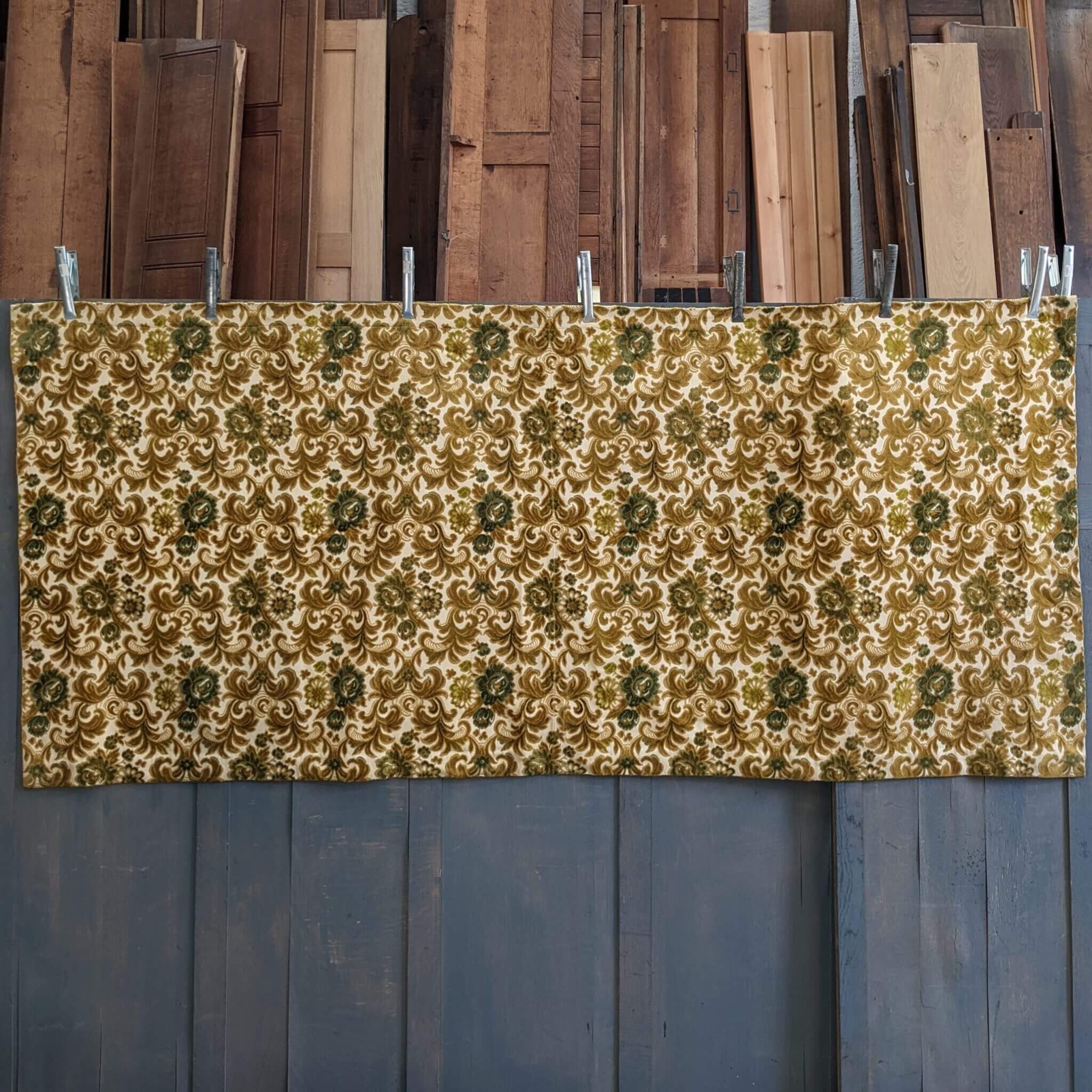 Full Size Contemporary Green & Brown Brocade Altar Frontal in Excellent ...