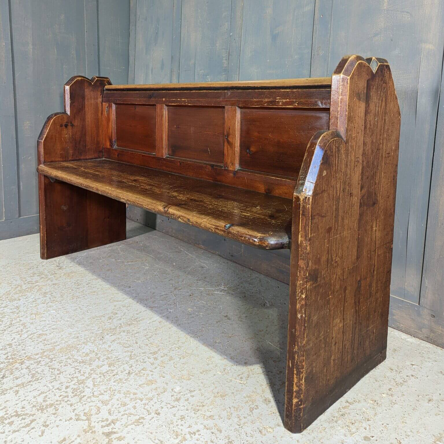 Antique Pine Bench from from St Nicholas Great Bookham - Antique Church ...